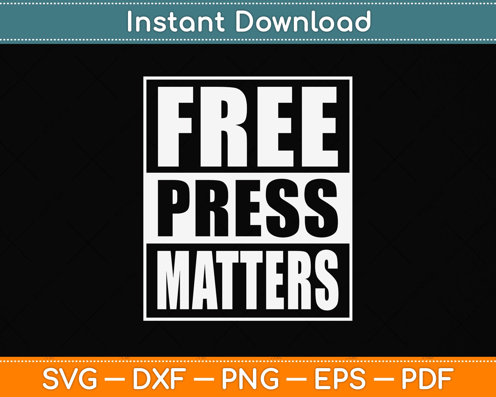 Press Free Matter Freedom Journalism Reporter Svg Cutting File ...
