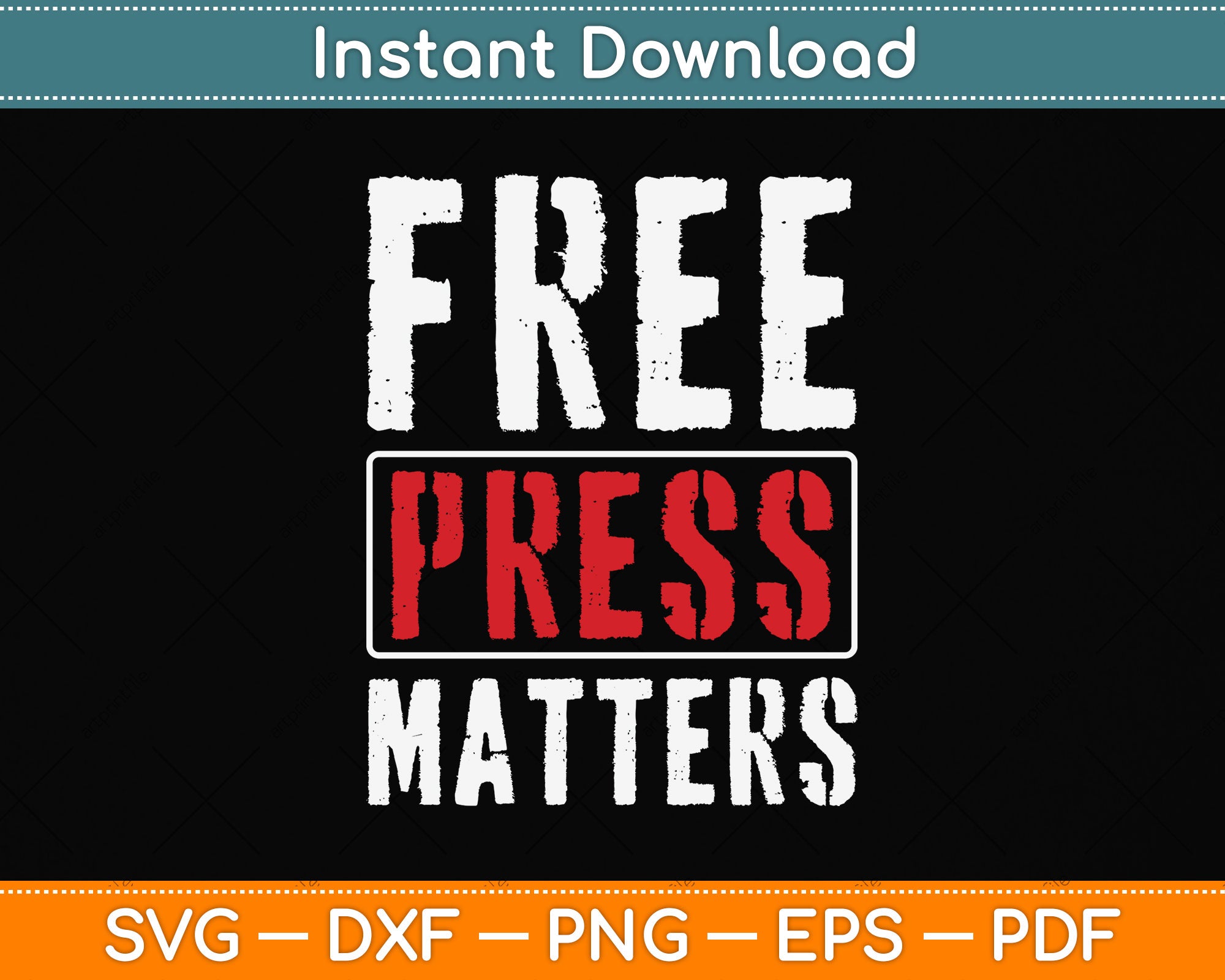 Press Free Matter Journalism Freedom Reporter Svg Cutting File ...