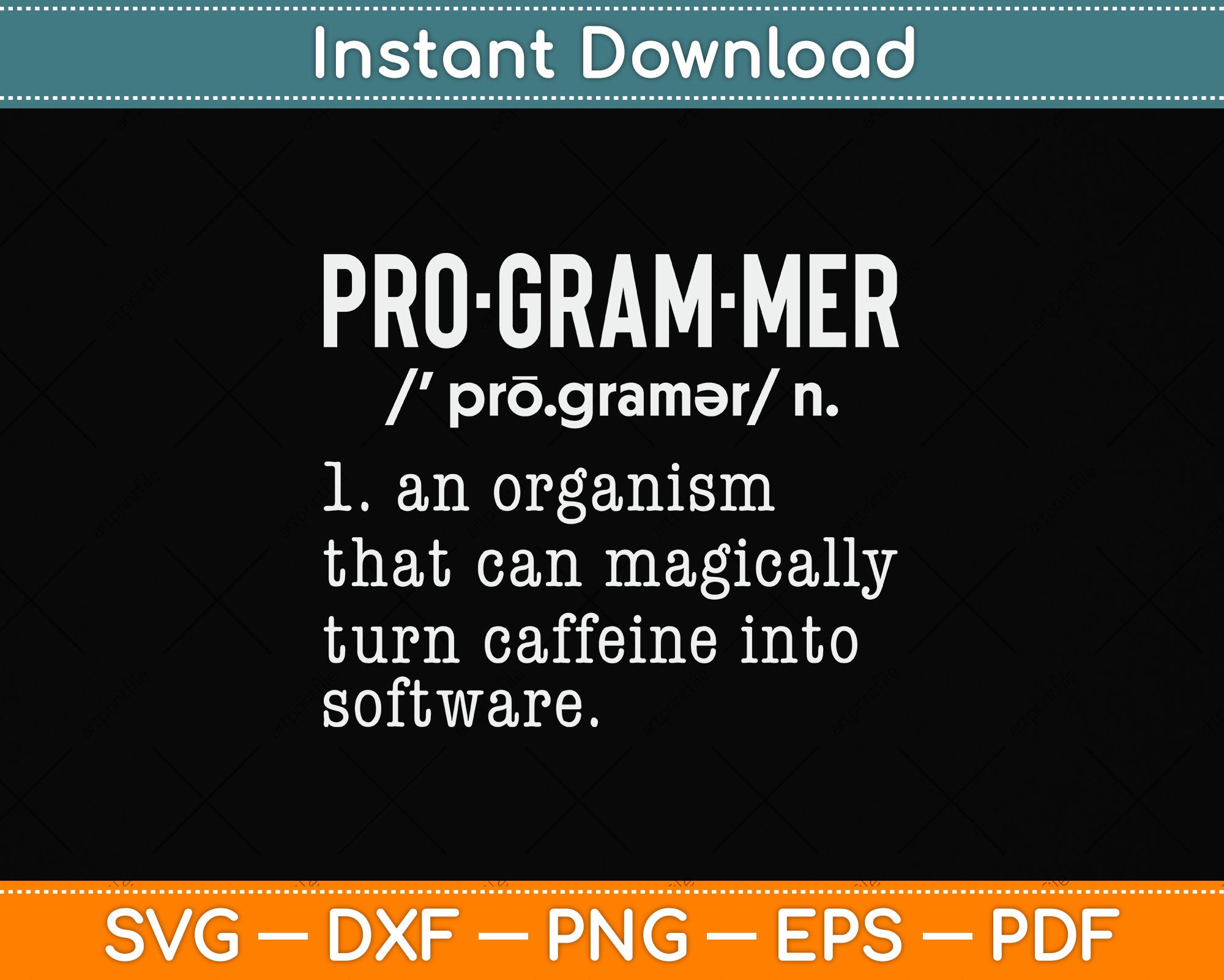 Programmer Noun Definition Svg Cutting File – artprintfile