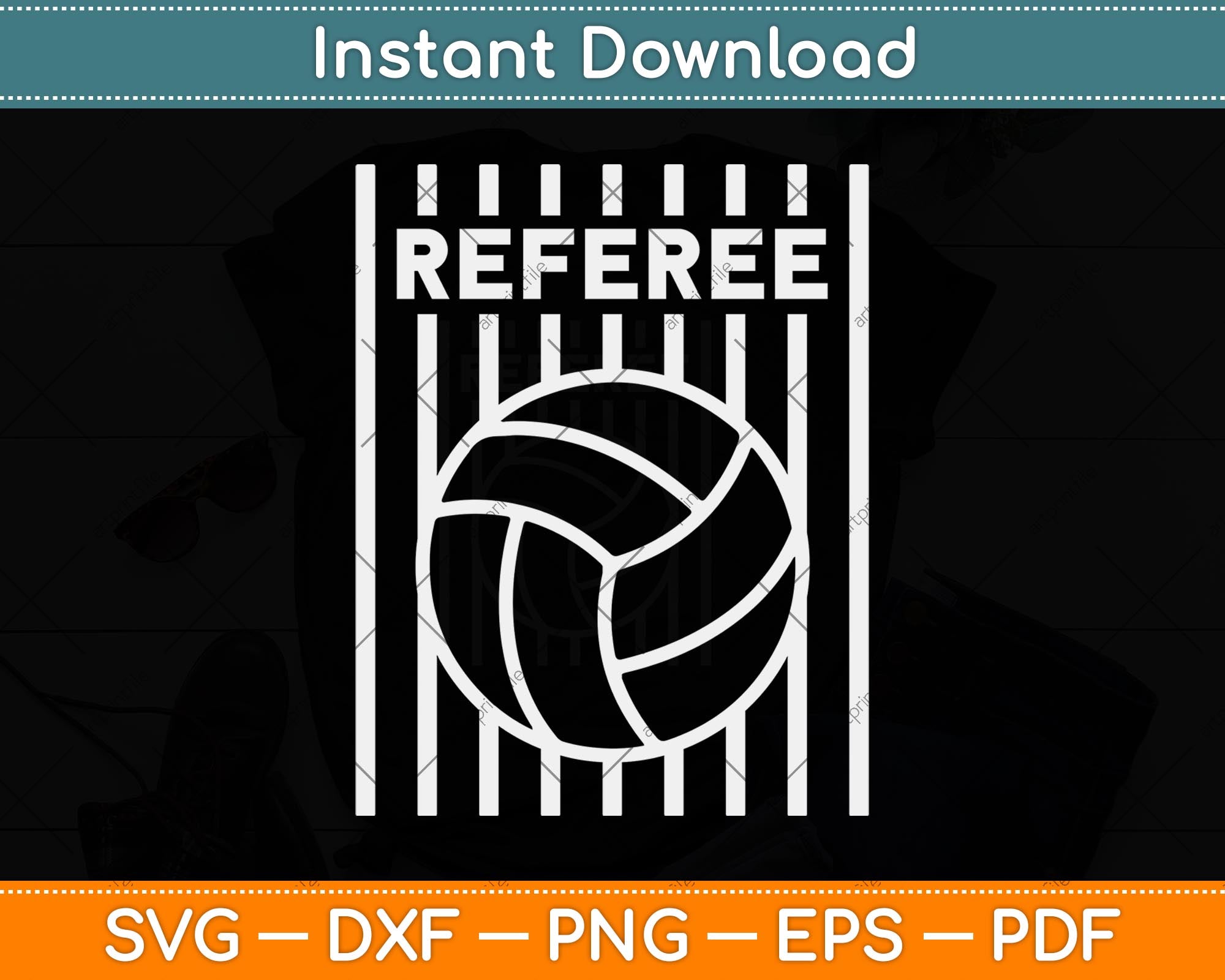 Referee Basketball Ball Gear Outfit Svg Png Dxf Cutting File – artprintfile