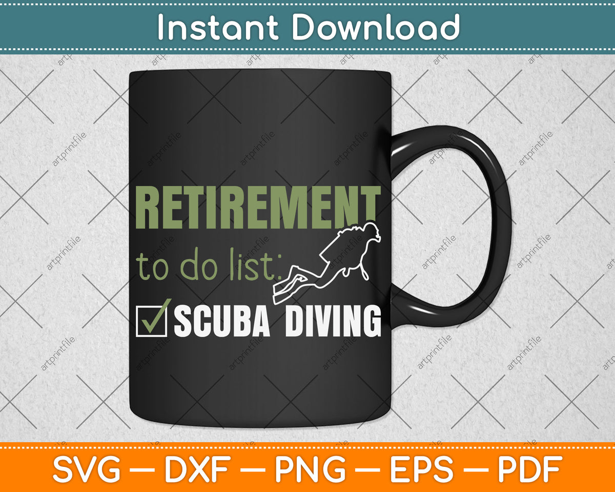 Scuba Diving Retirement Svg Cutting File – artprintfile
