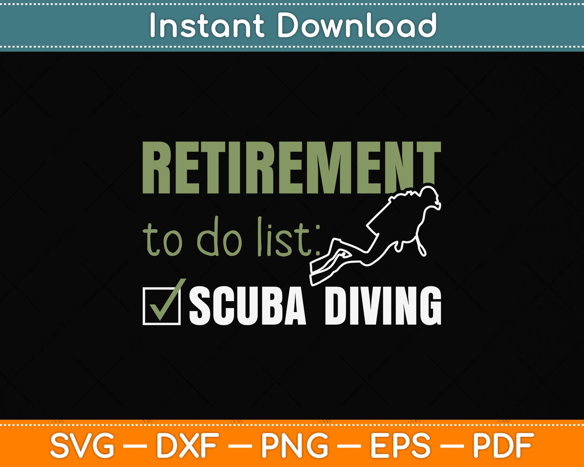 Scuba Diving Retirement Svg Cutting File – artprintfile