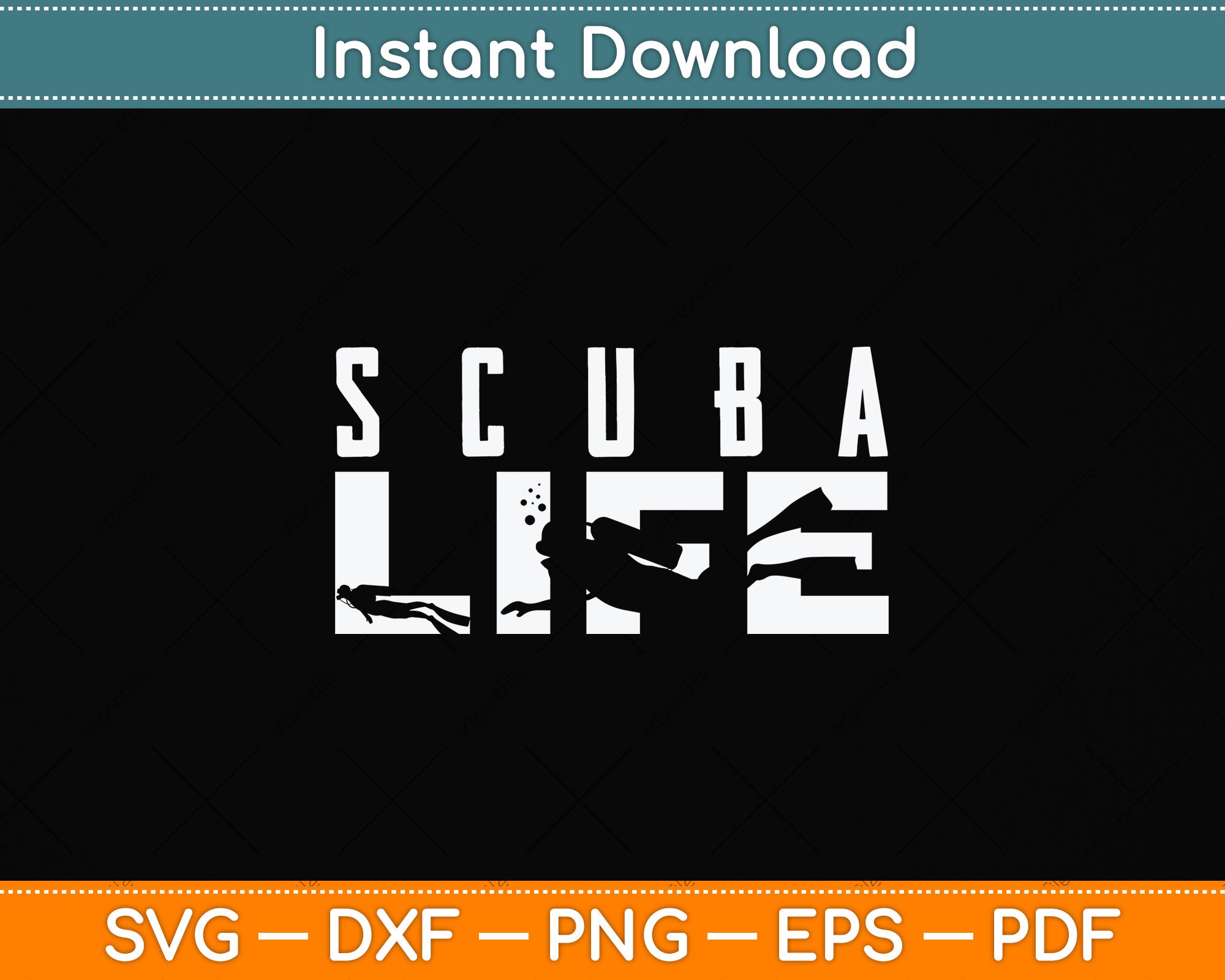 Scuba Life Svg Cutting File – artprintfile