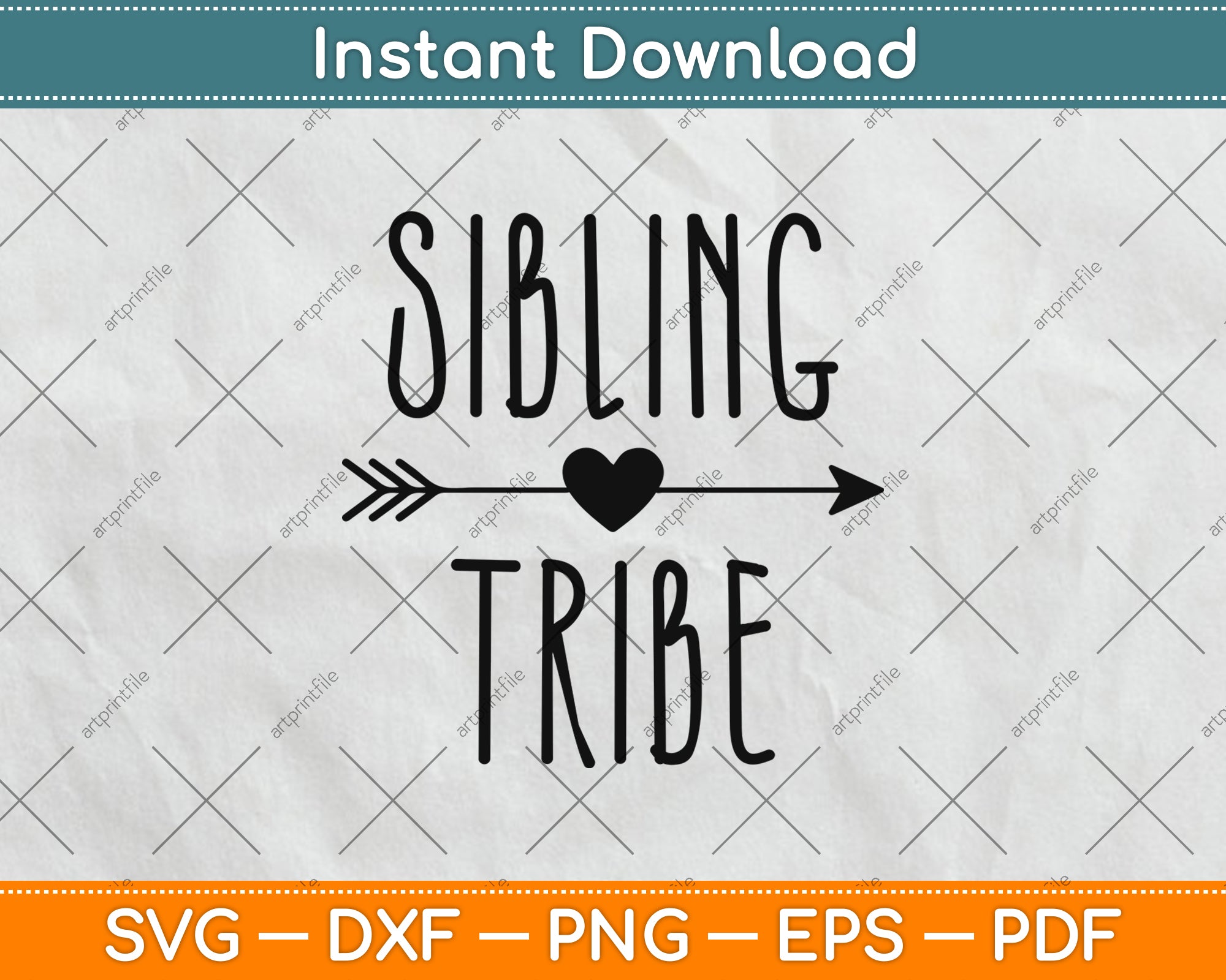 Sibling Tribe Svg Cutting File – artprintfile