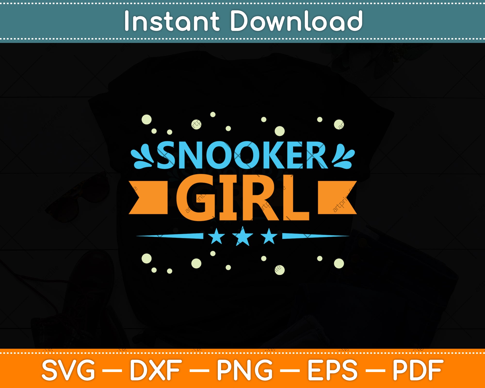 Snooker Girl - Snooker Player Svg Cutting File – artprintfile