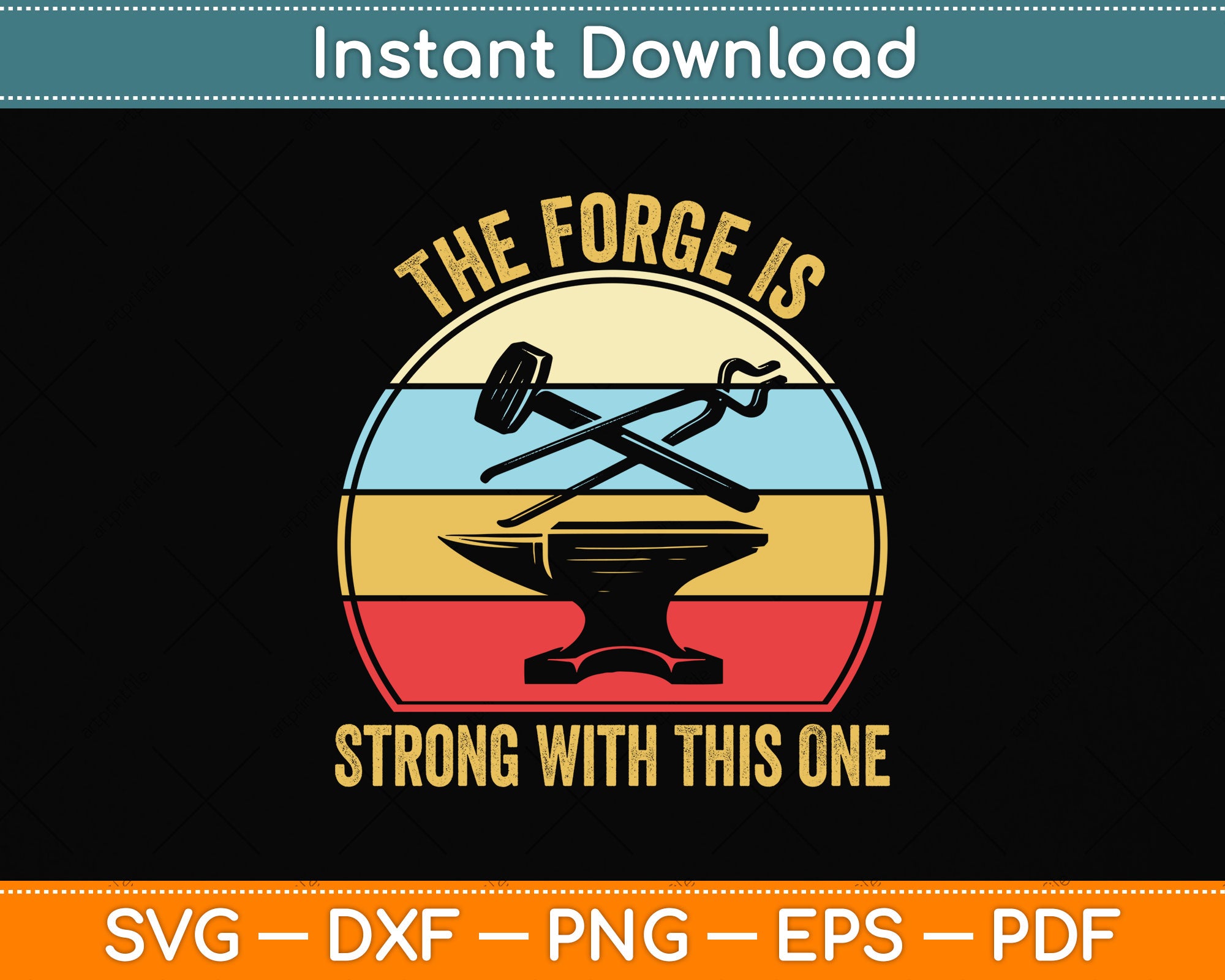 The Forge Is Strong With This One Funny Blacksmith Svg Cutting File ...