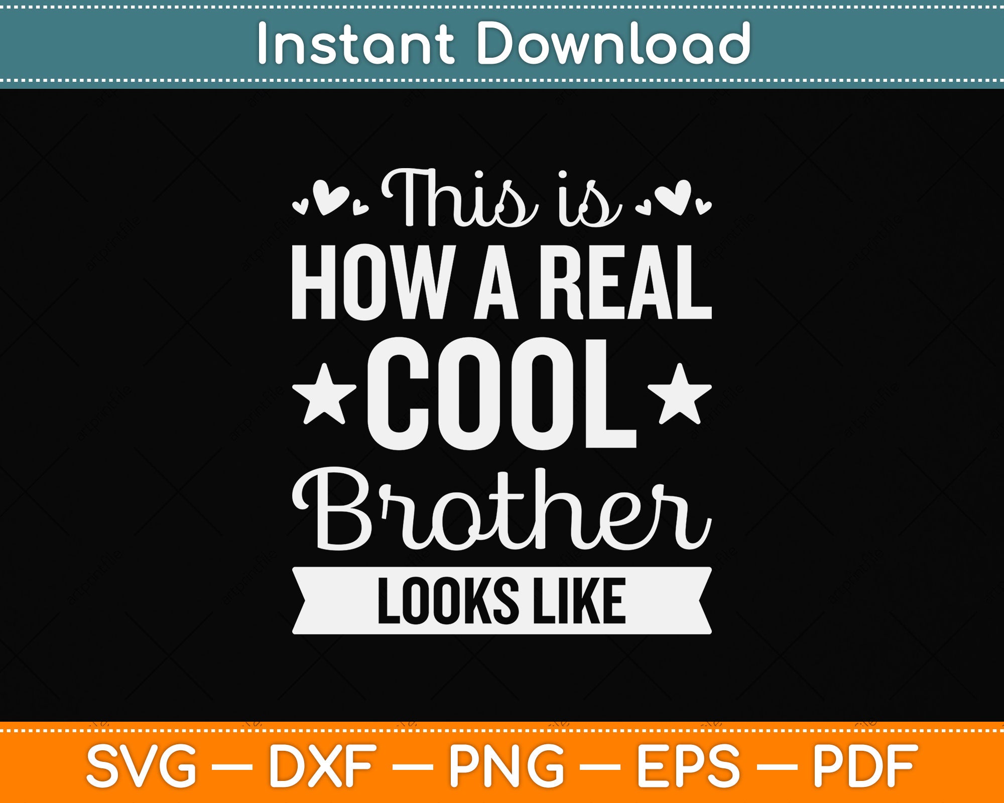 This Is How A Real Cool Brother Looks Like Svg Cutting File – artprintfile