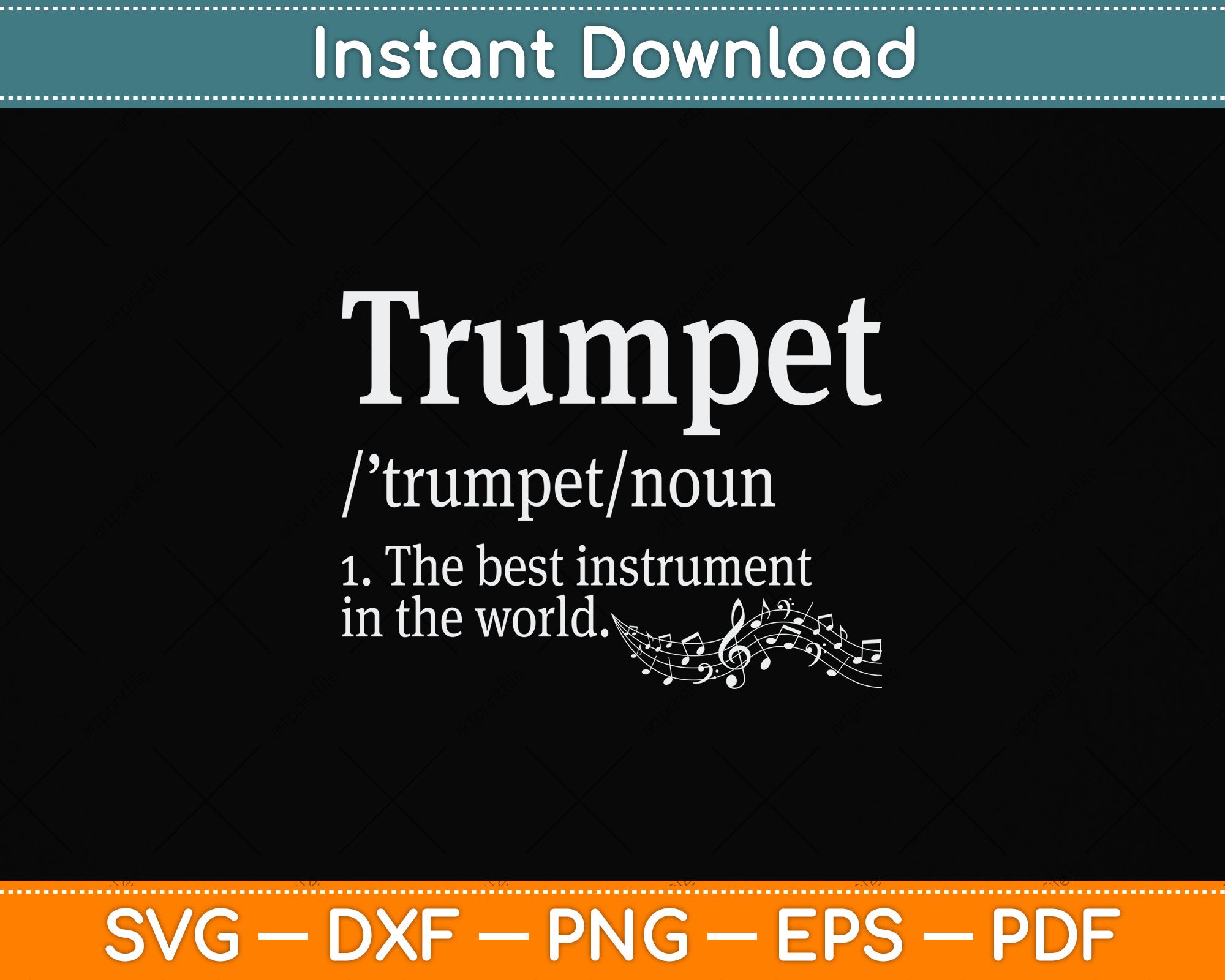 Trumpet Definition Svg Cutting File – artprintfile