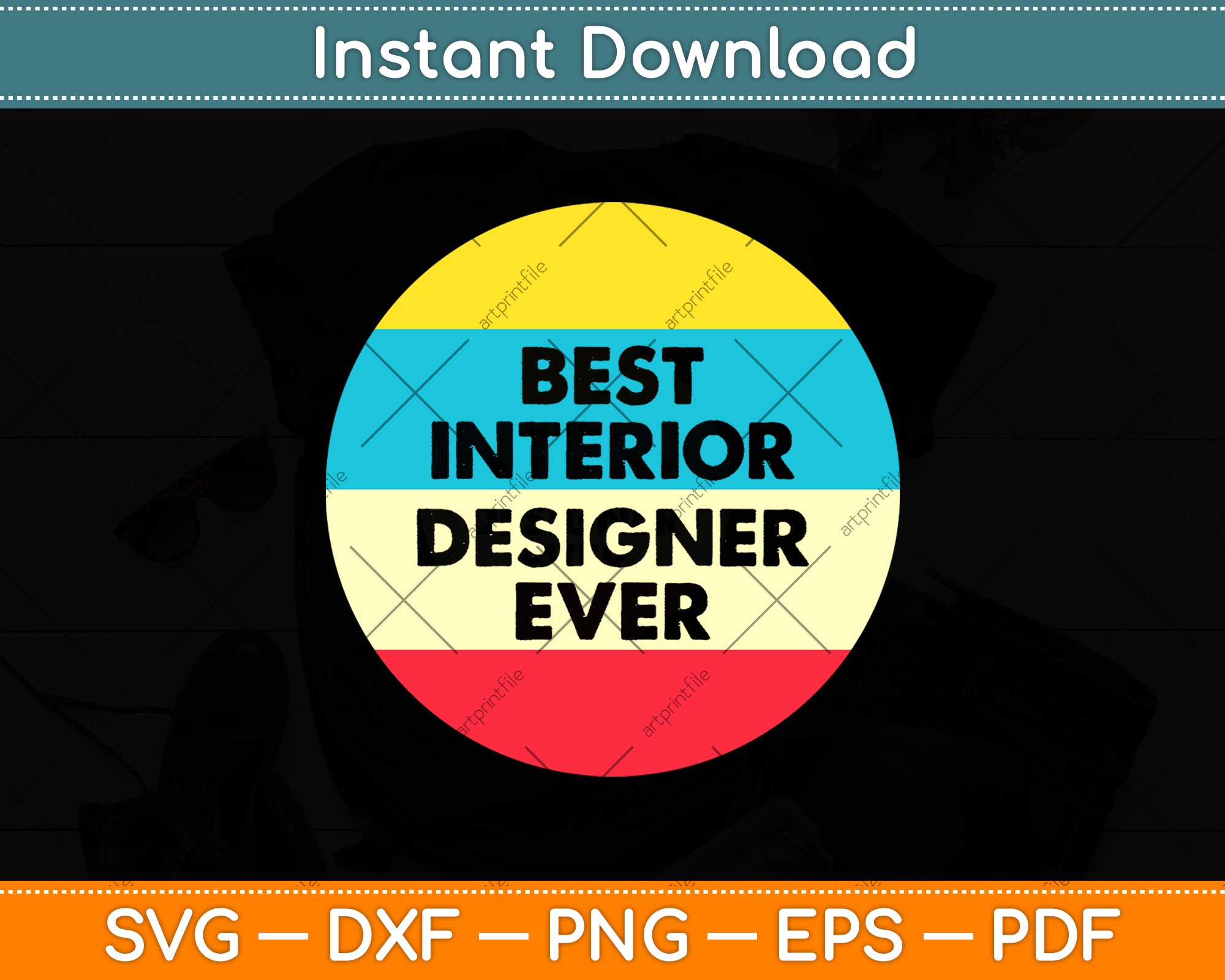 Vintage Best Interior Designer Ever Svg Cutting File – artprintfile