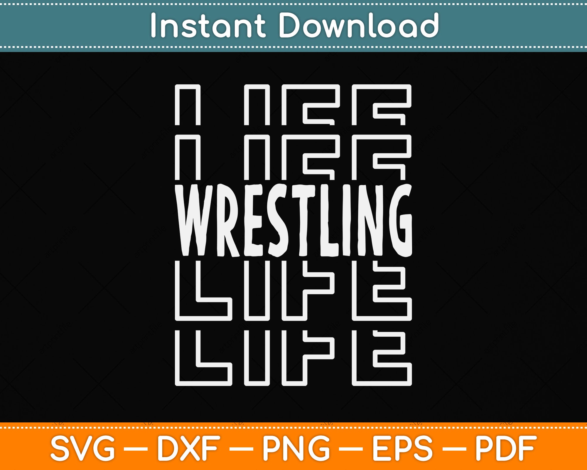 Wrestling Life Svg Cutting File – artprintfile