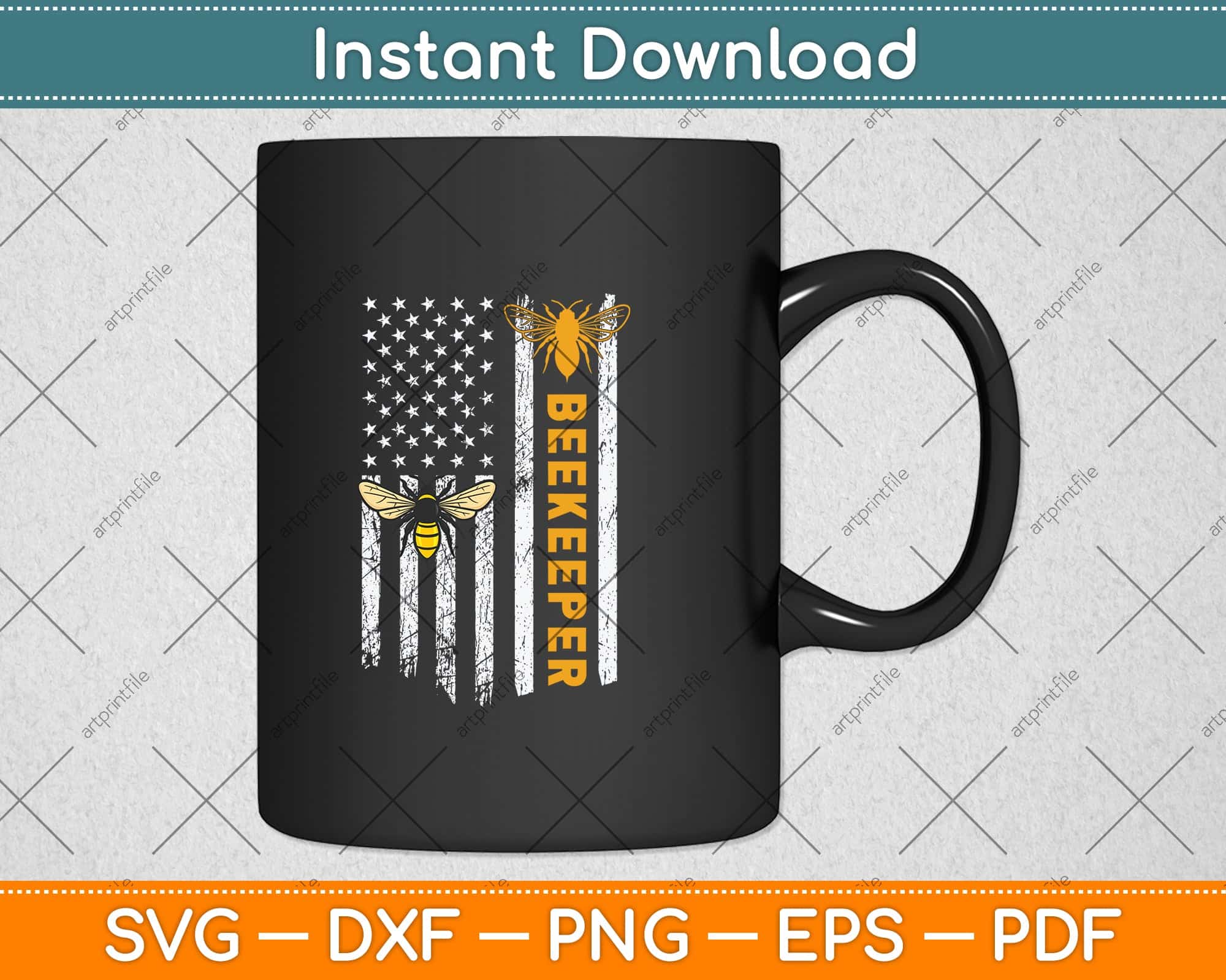 American Flag Honey Bee Beekeeping Hive Beekeeper Svg File – artprintfile