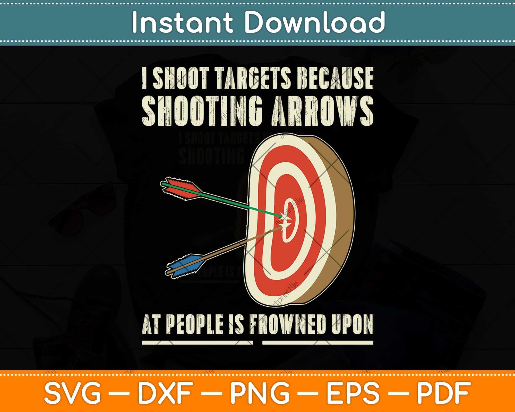Archery Archer - Funny Bowman Bow Archer Svg Cutting File – artprintfile