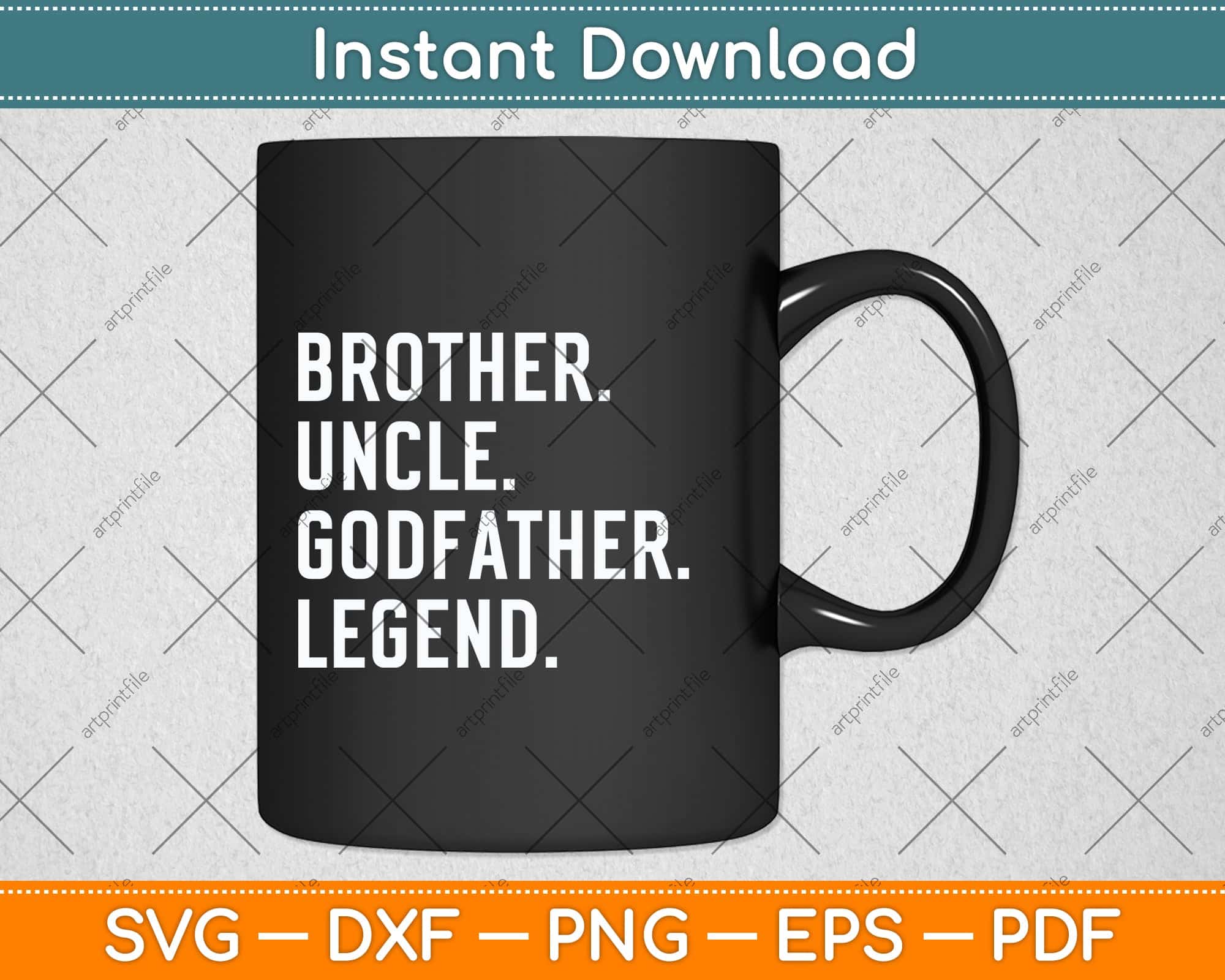 Brother Uncle Godfather Legend Fun Best Funny Uncle Svg Cutting File ...