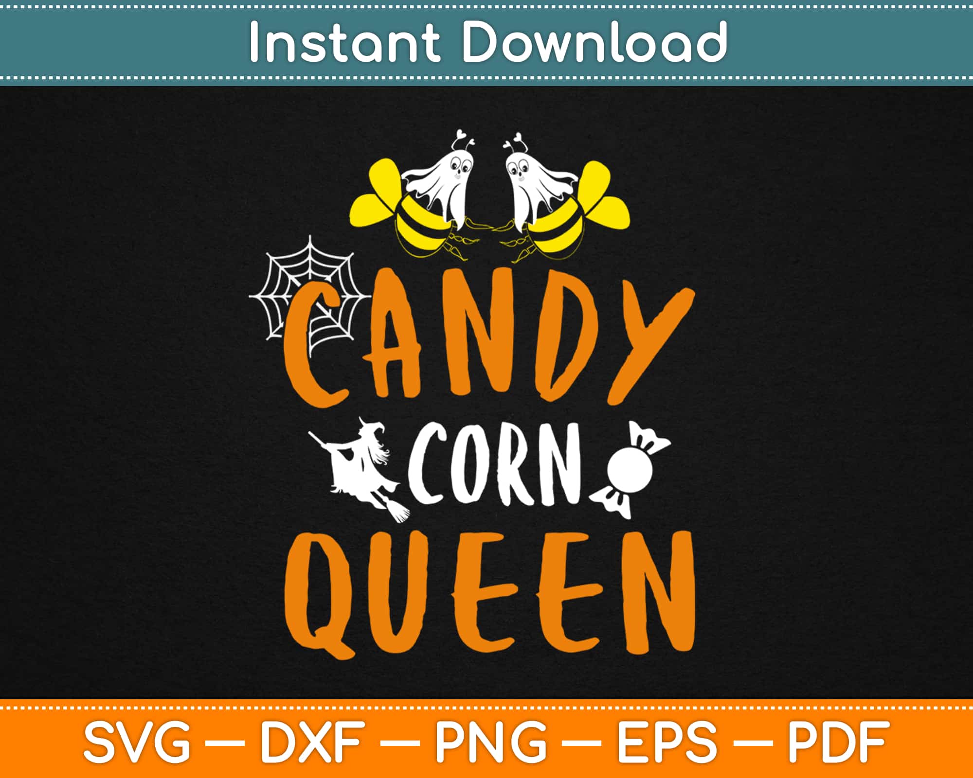 Candy Corn Queen Svg Png Dxf Cut File For Silhouette Machine – artprintfile
