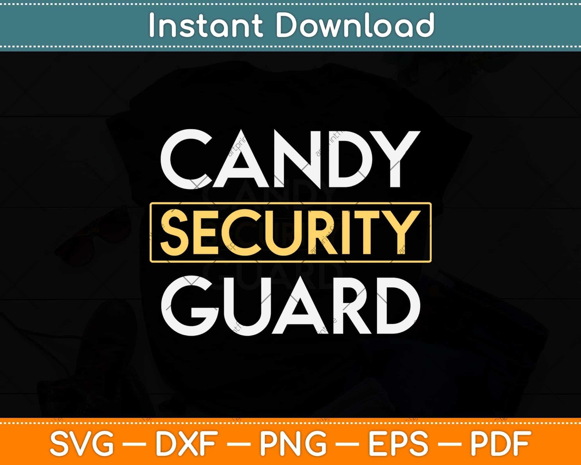 Candy Security Guard Svg Cutting File – artprintfile