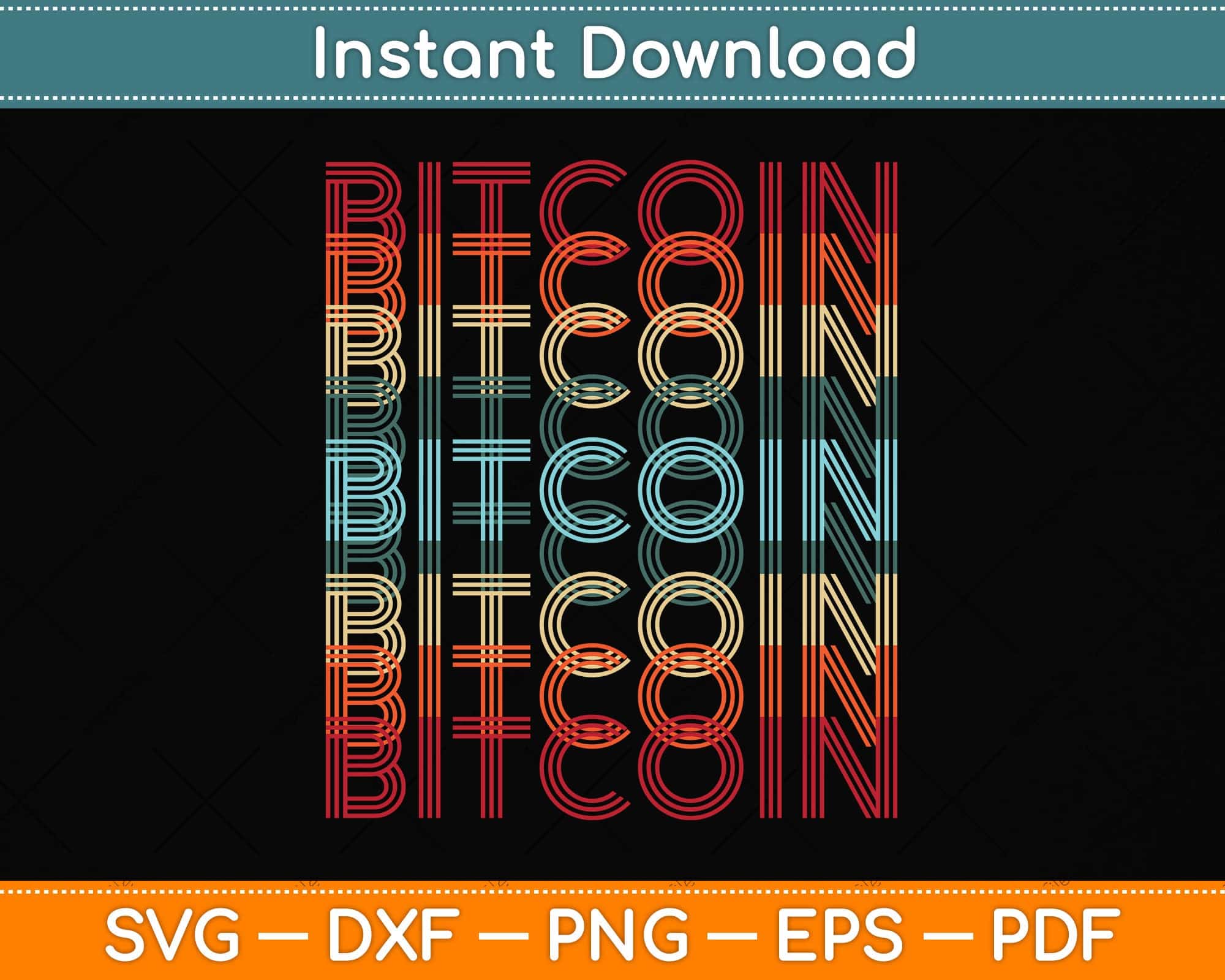Cool Vintage Retro Bitcoin Crypto Blockchain Defi Hodl Btc Svg File ...