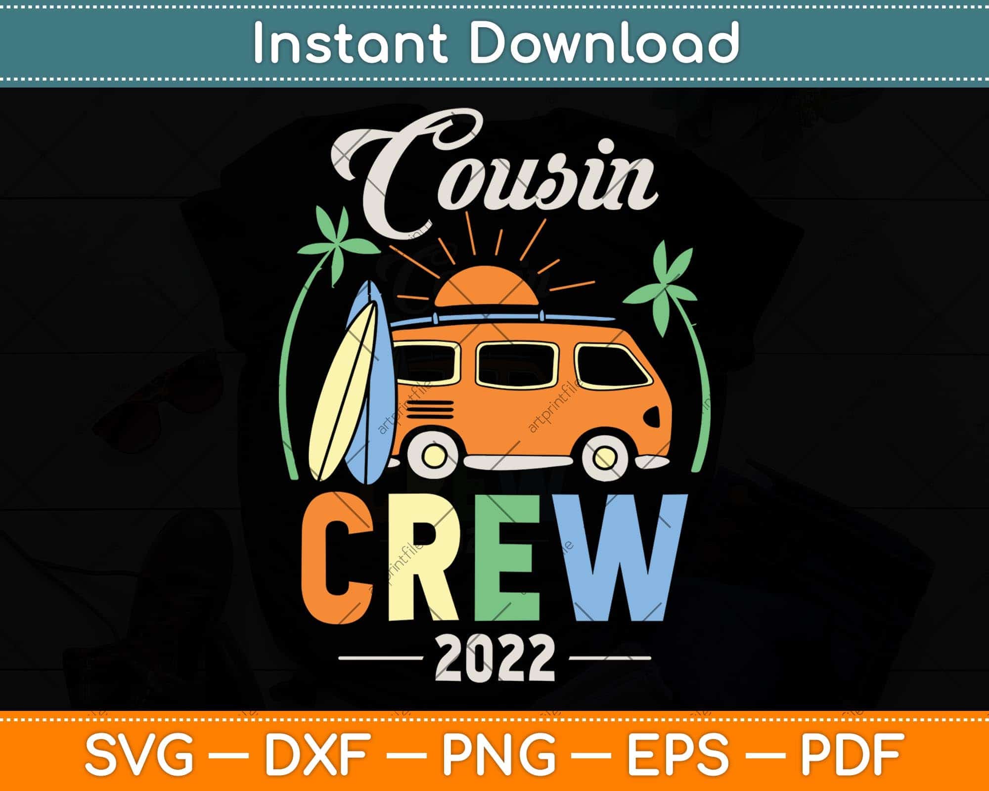 Cousin Crew 2022 Summer Vacation Beach Matching Family Trip Svg File ...