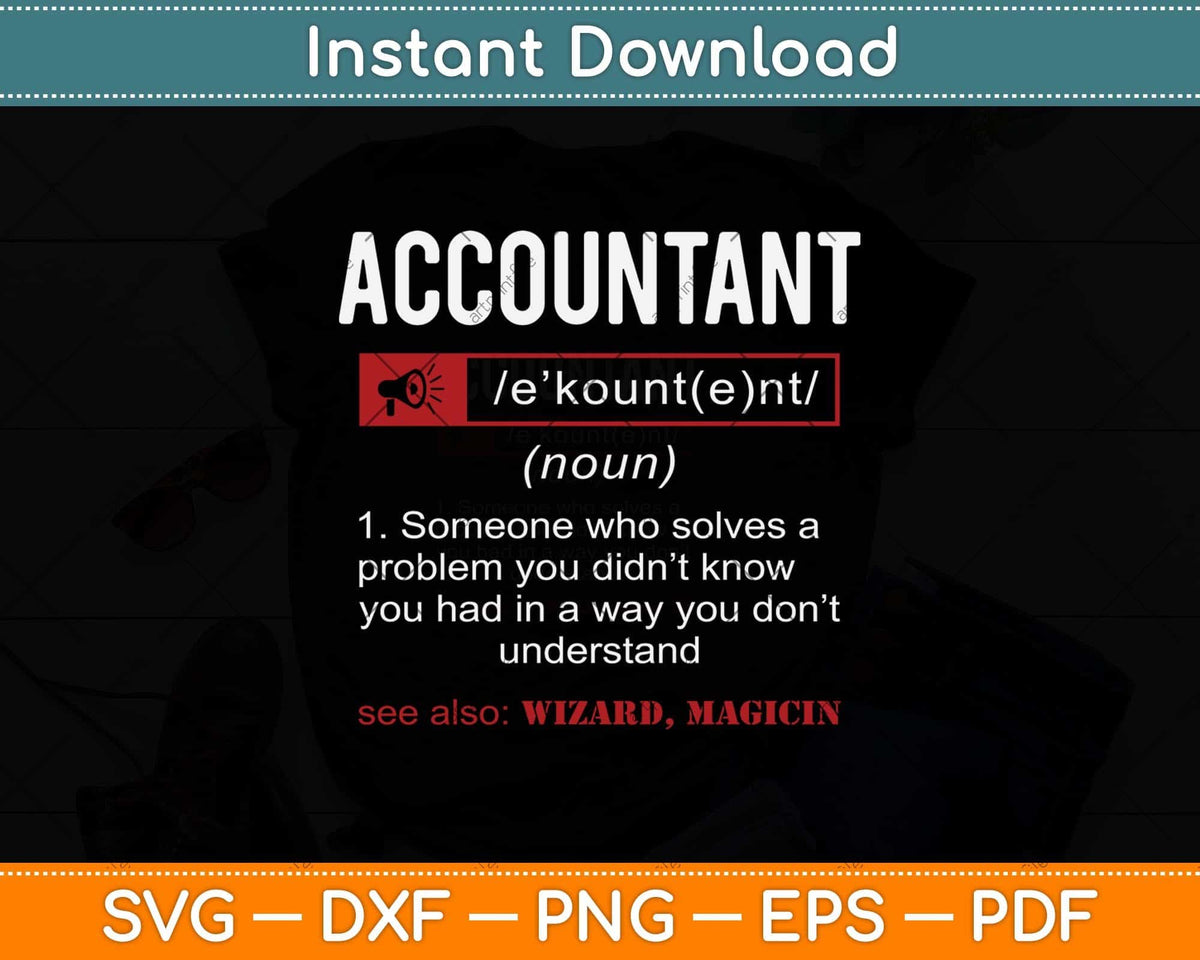 Funny Accountant Definition See Also Wizard Svg Png Dxf File – artprintfile