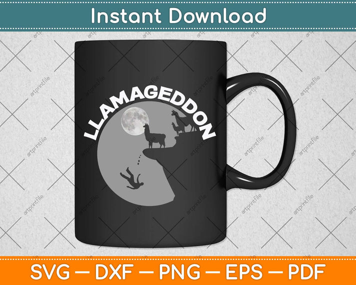 Funny Llamageddon Llama Barnyard Lovers Svg Cutting File – artprintfile