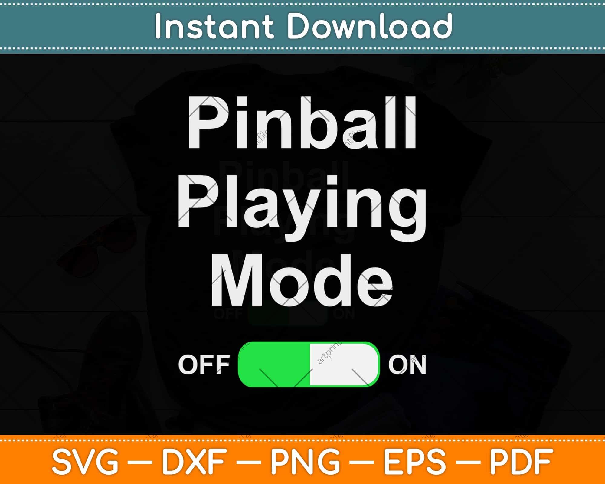 Funny Pinball Playing Mode Svg Png Dxf Cutting File – artprintfile