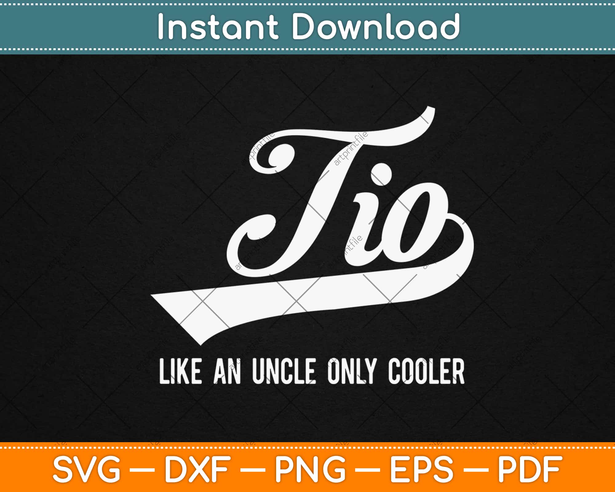 Funny Tio Gift Like An Uncle Only Cooler Svg Png Dxf Digital Cutting ...