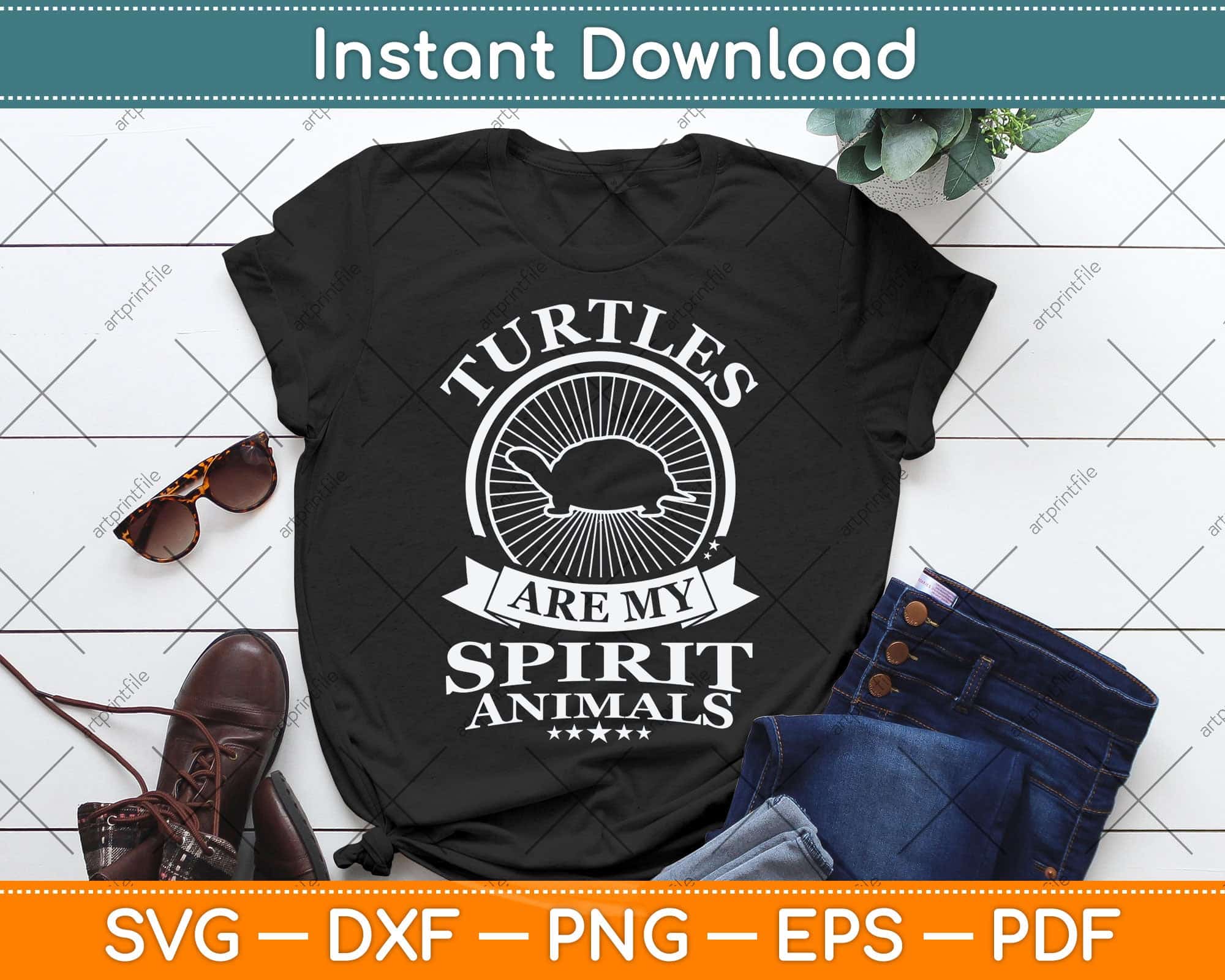 Funny Turtles are My Spirit Animal By Turtles Svg Cutting File ...