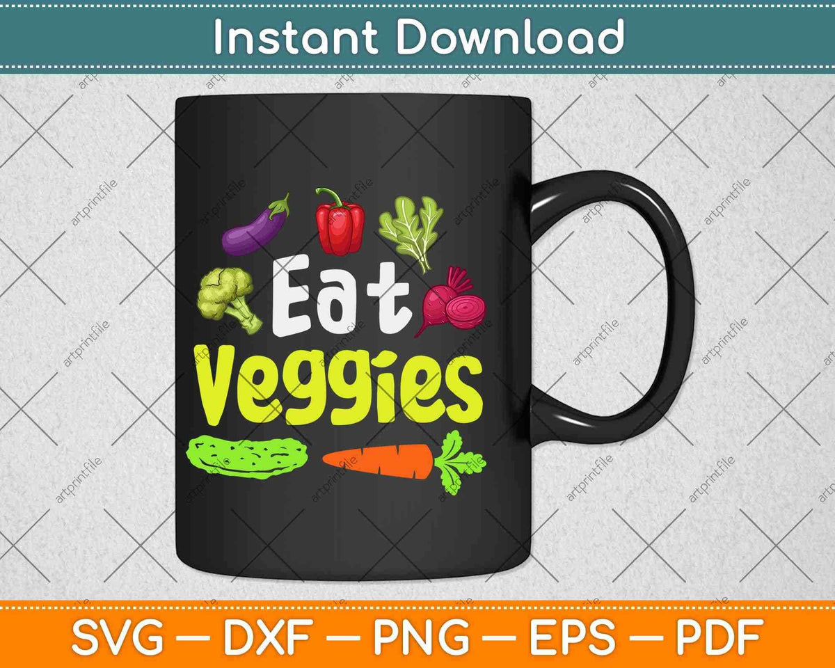 Green Grocer Vegan Vegetables Vegetarian Eat Veggies Svg Png Dxf File ...