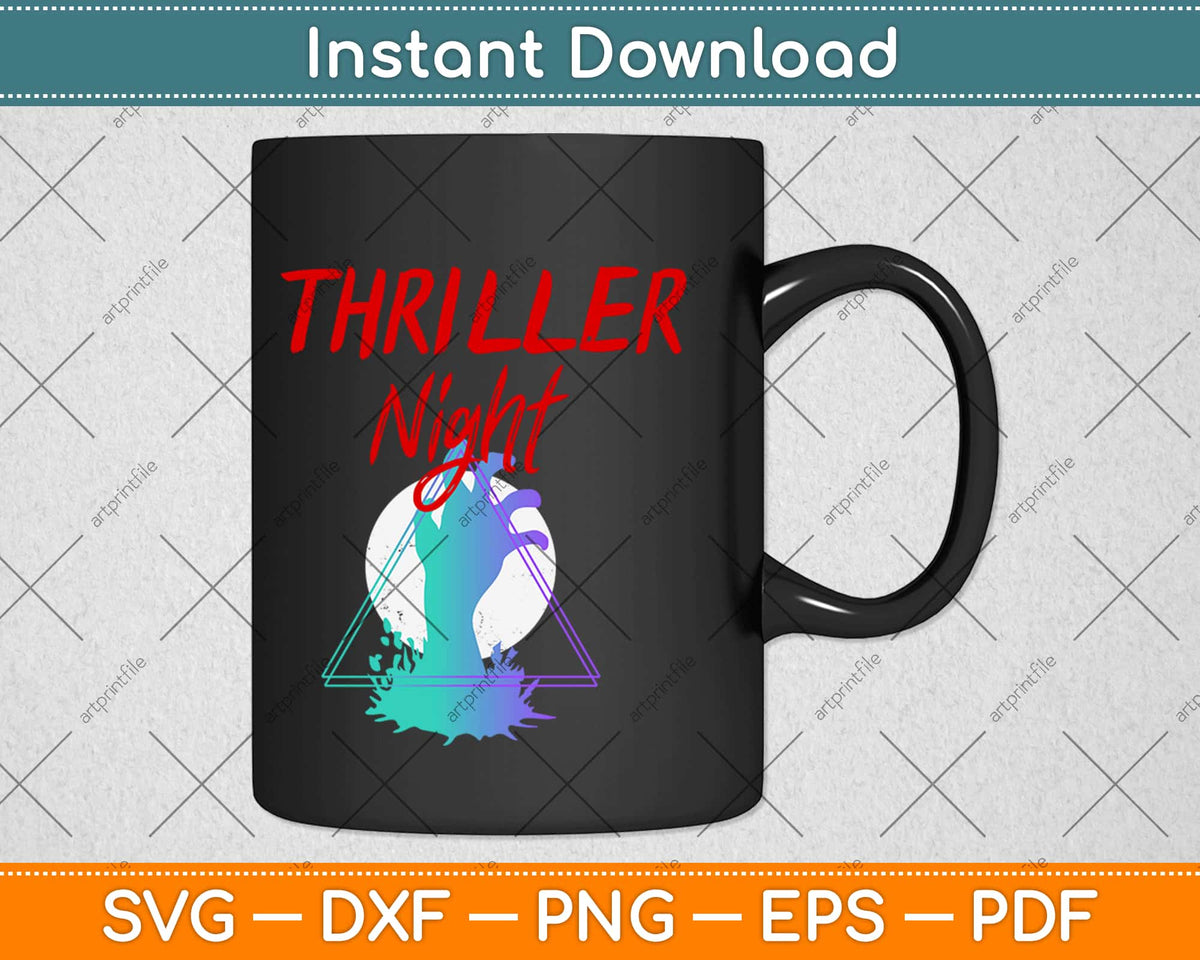 Halloween Vaporwave Synthwave Retrowave 80s Thriller Night Svg Digital ...