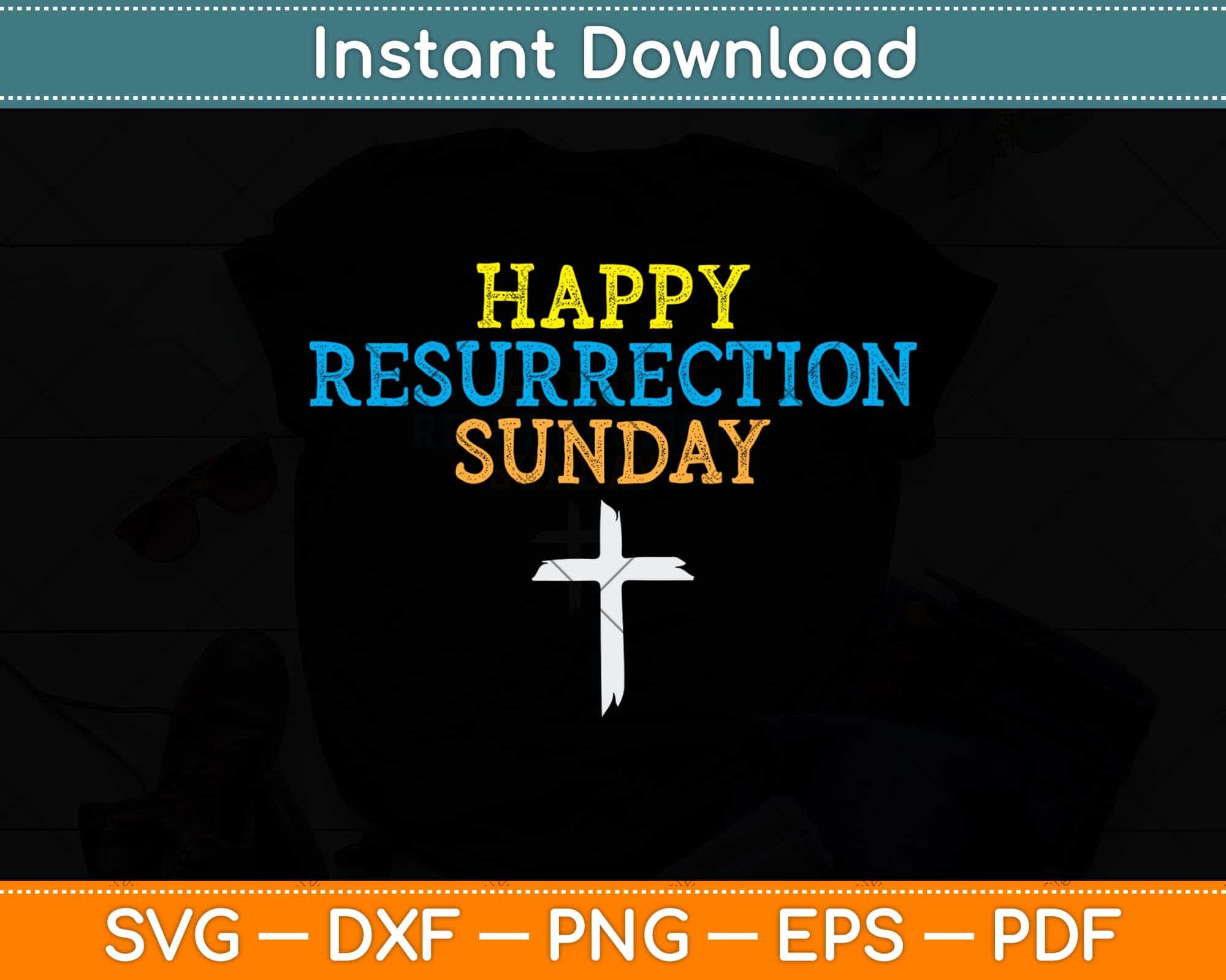 Happy Resurrection Sunday Easter Jesus Christian Svg Cutting File ...
