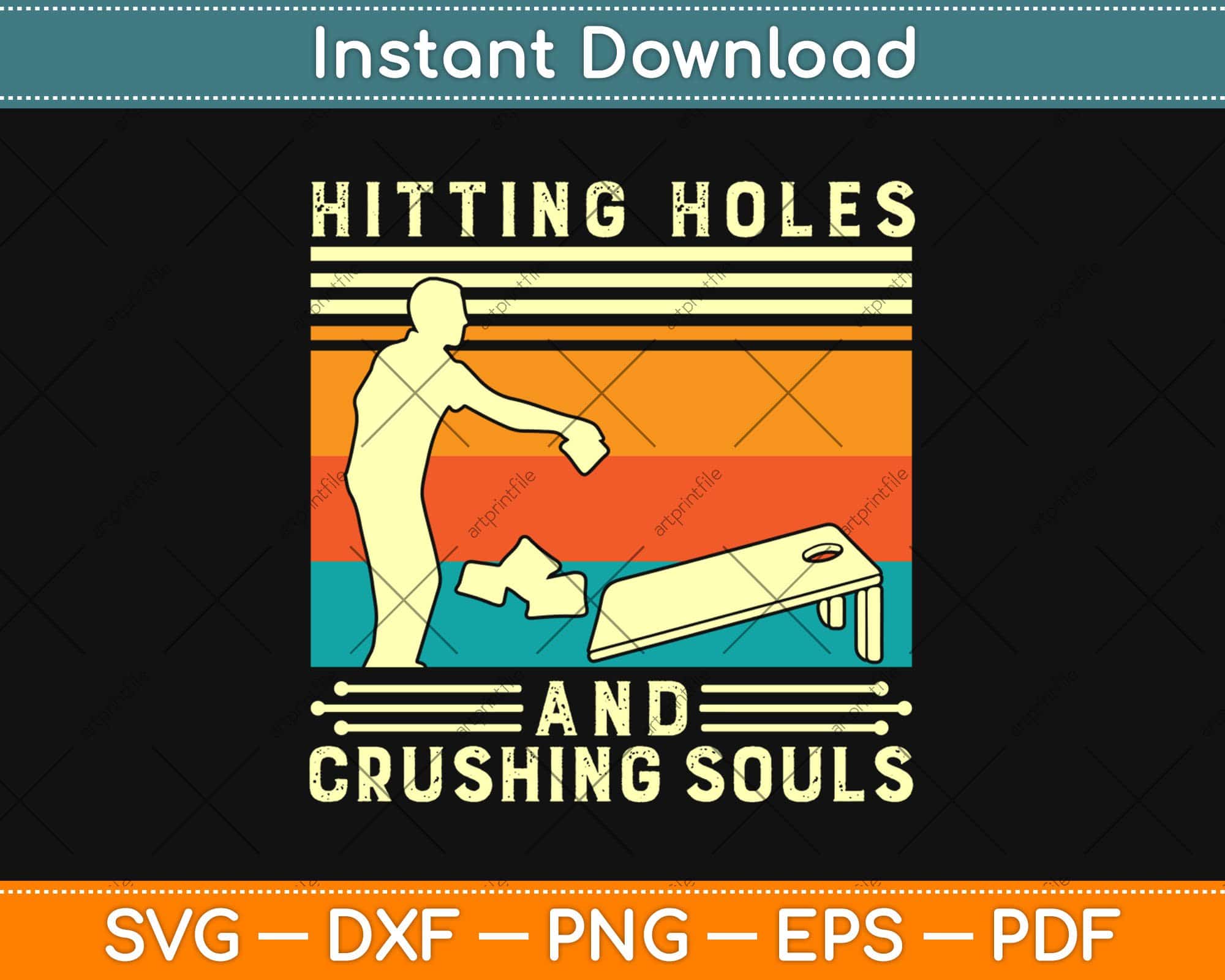 Hitting Holes And Crushing Souls Svg Png Dxf Digital Cutting File ...