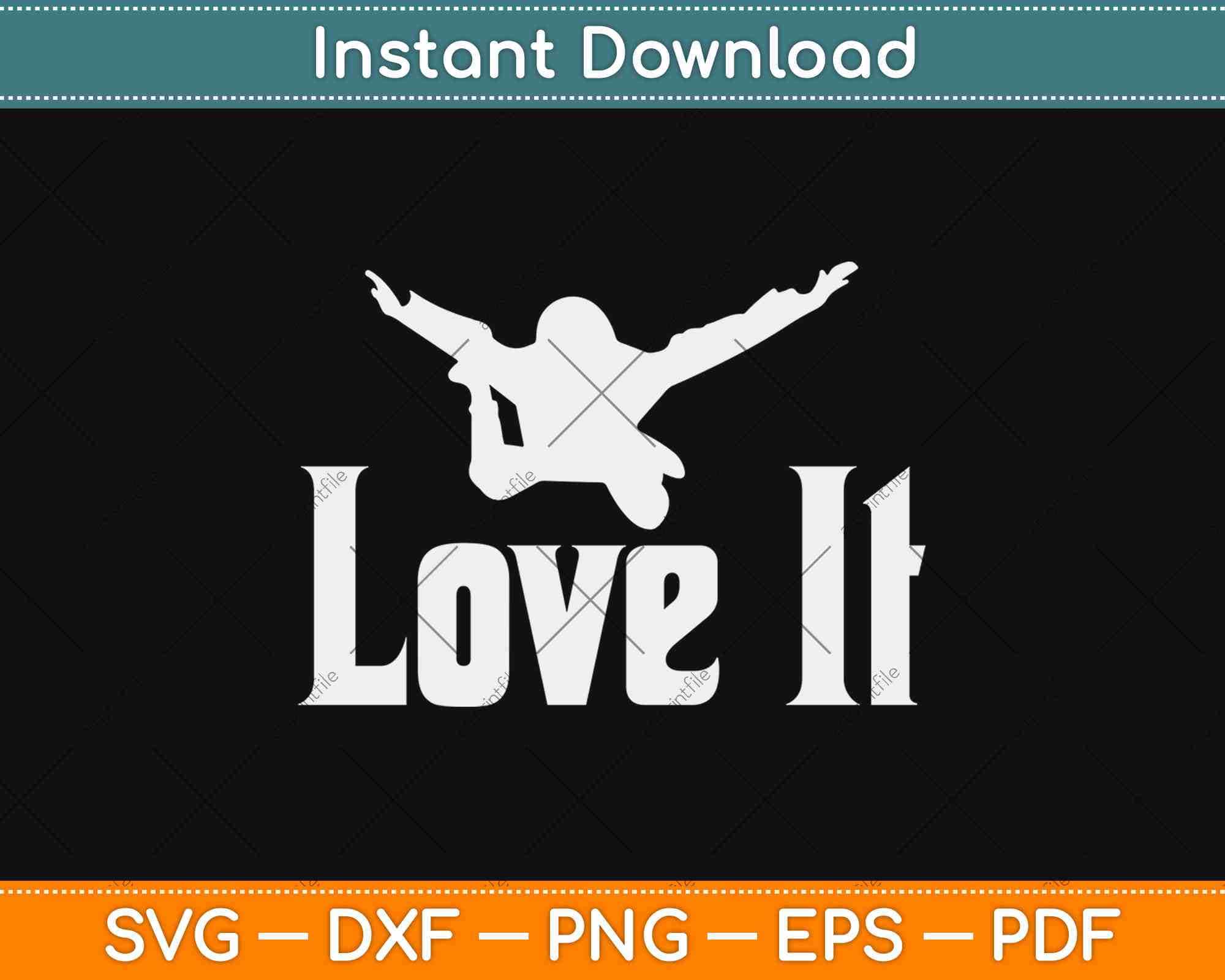 Live It Skydiving Skydive Funny Svg Png Dxf Digital Cutting file ...