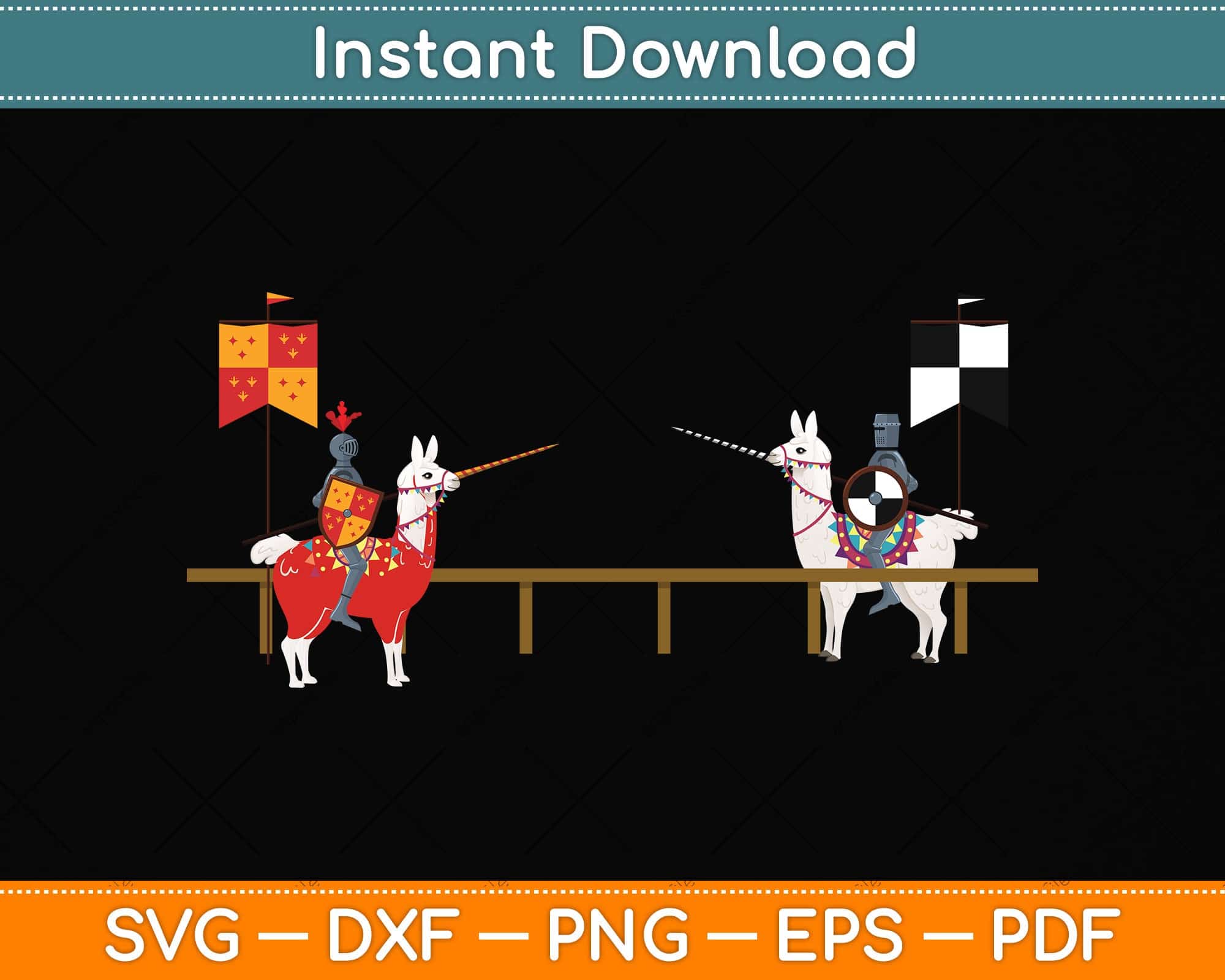 Llama Jousting T-Shirt - Funny Medieval Knight Lance Svg Cut File ...