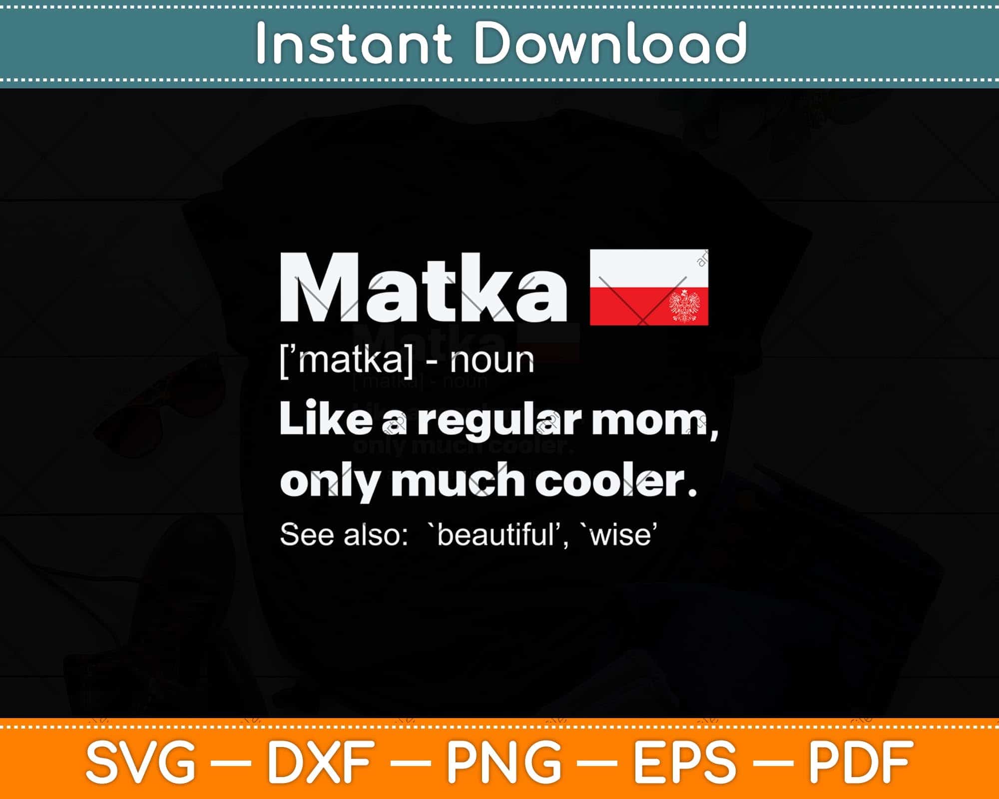 Matka Definition Polish Mom Mothers Day Svg Cutting File – artprintfile