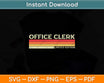 Office Clerk Limited Edition Vintage Svg Png Dxf Cutting File ...