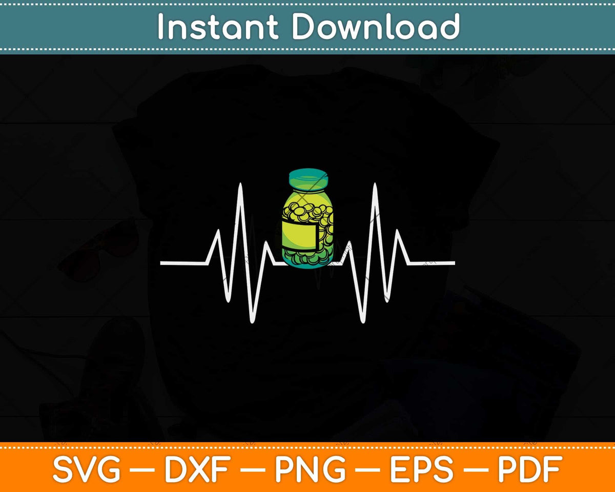 Pharmacist Medical Chemist Pharmacy Heartbeats Meds Svg Cutting File ...
