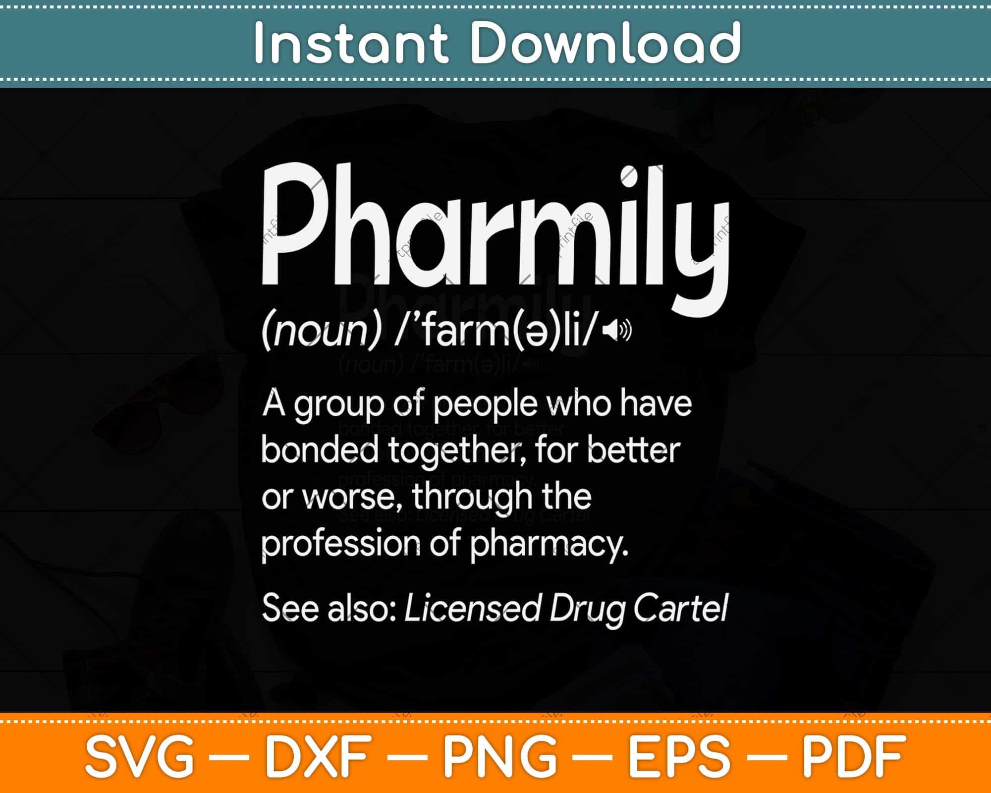 Pharmily Funny Pharmacist Pharmacy Technician Svg Cutting File ...