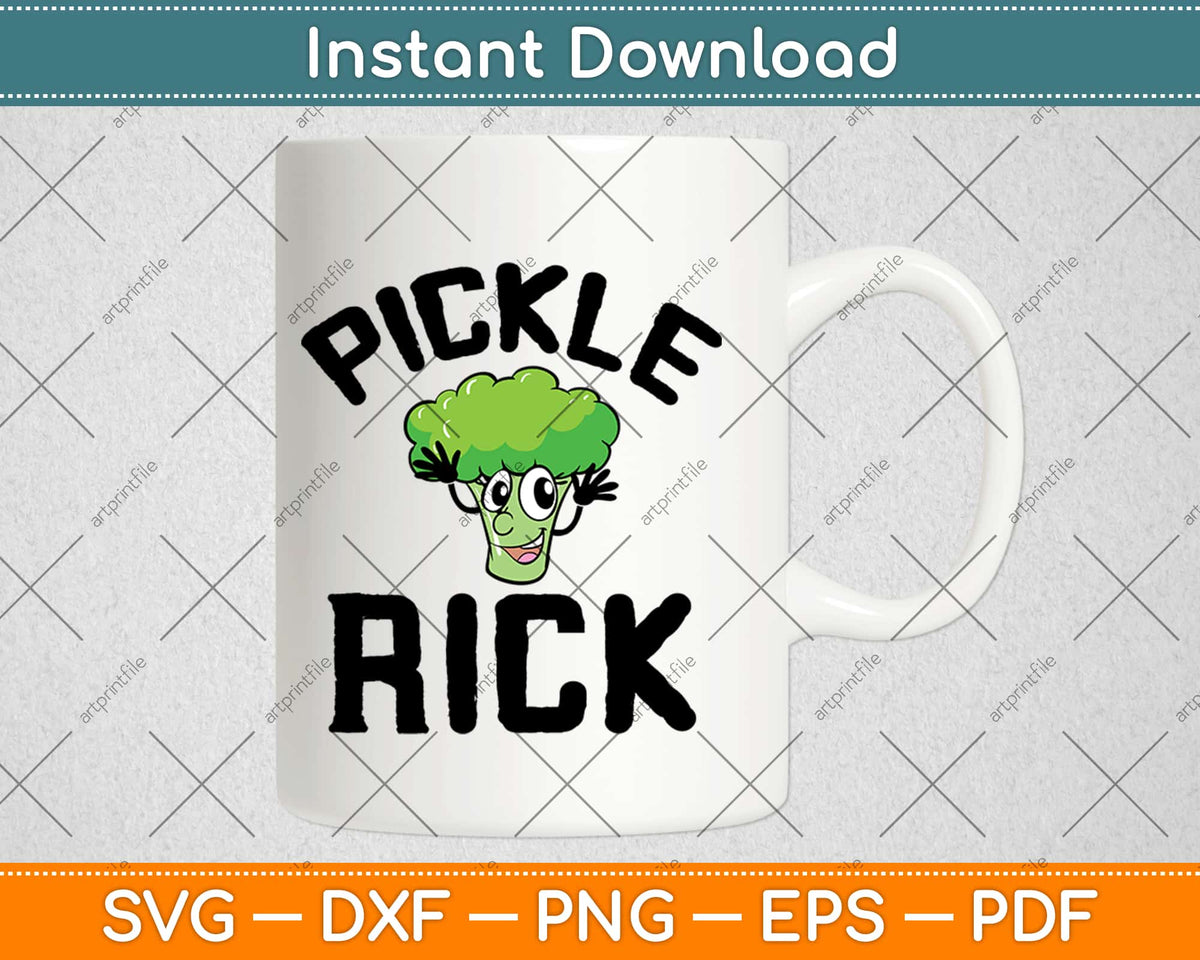 Pickle Rick Svg Png Dxf Eps Digital Cut File Instant Download ...