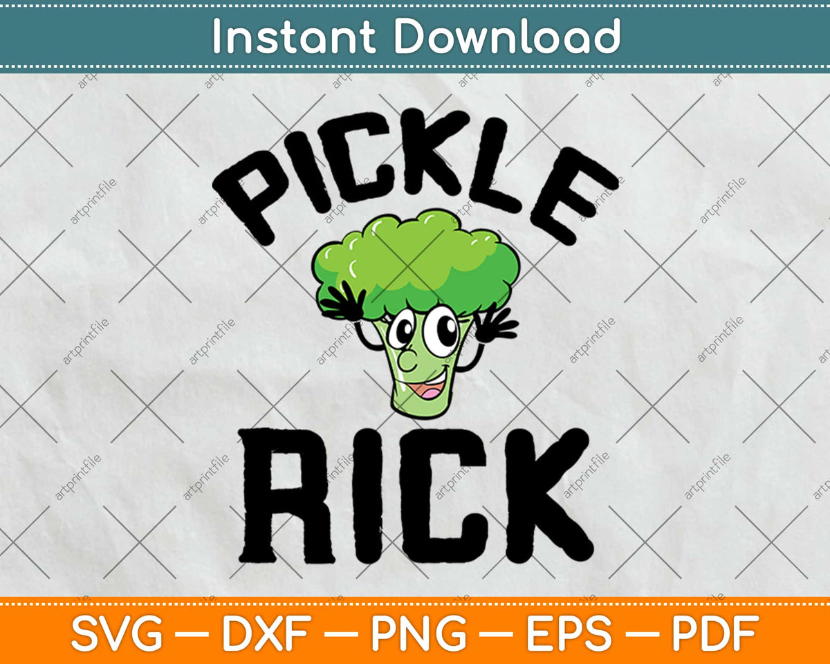 Pickle Rick Svg Png Dxf Eps Digital Cut File Instant Download ...