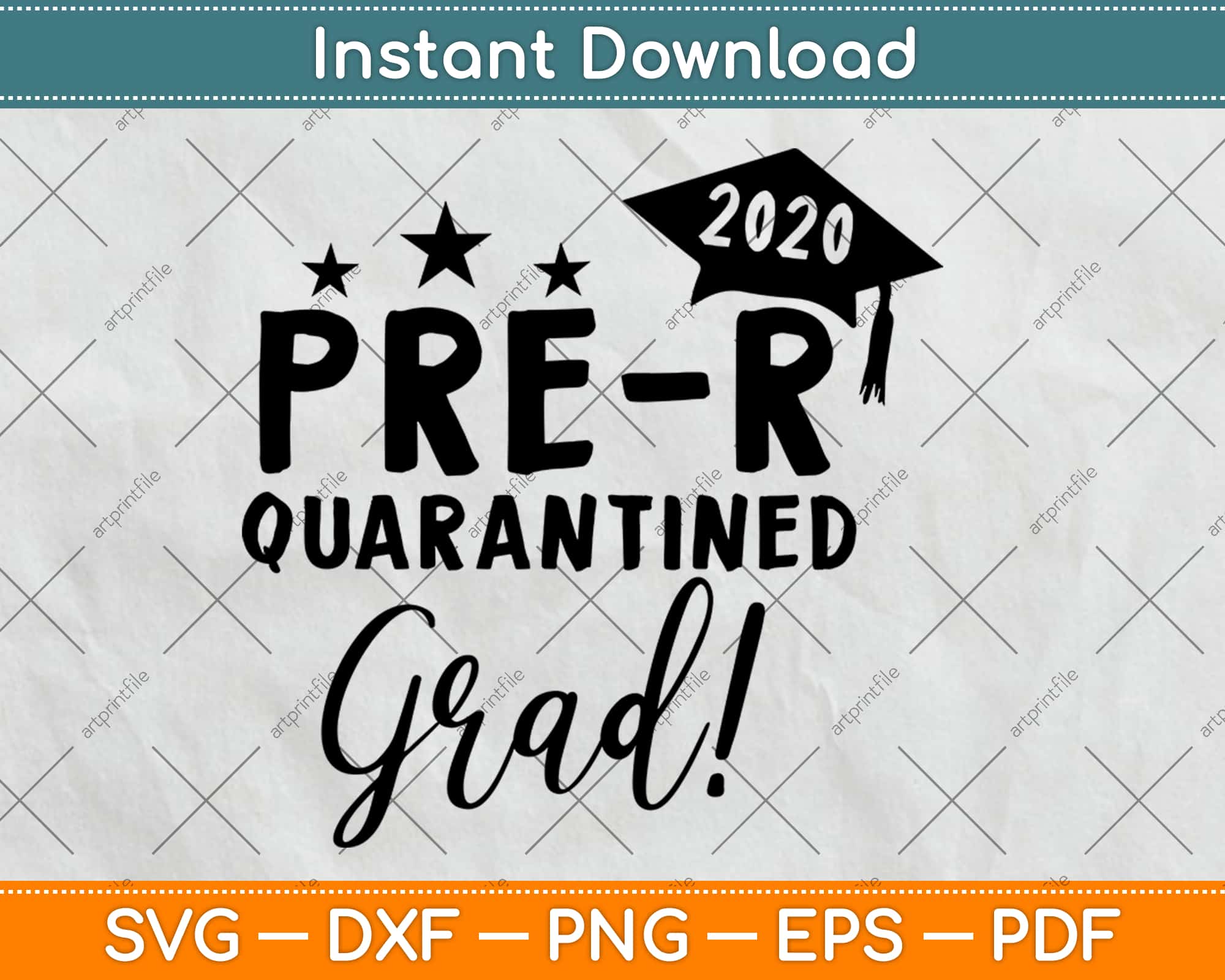 Pre-R 2020 Quarantine Graduation Svg Png Design Craft Cut File Instant ...