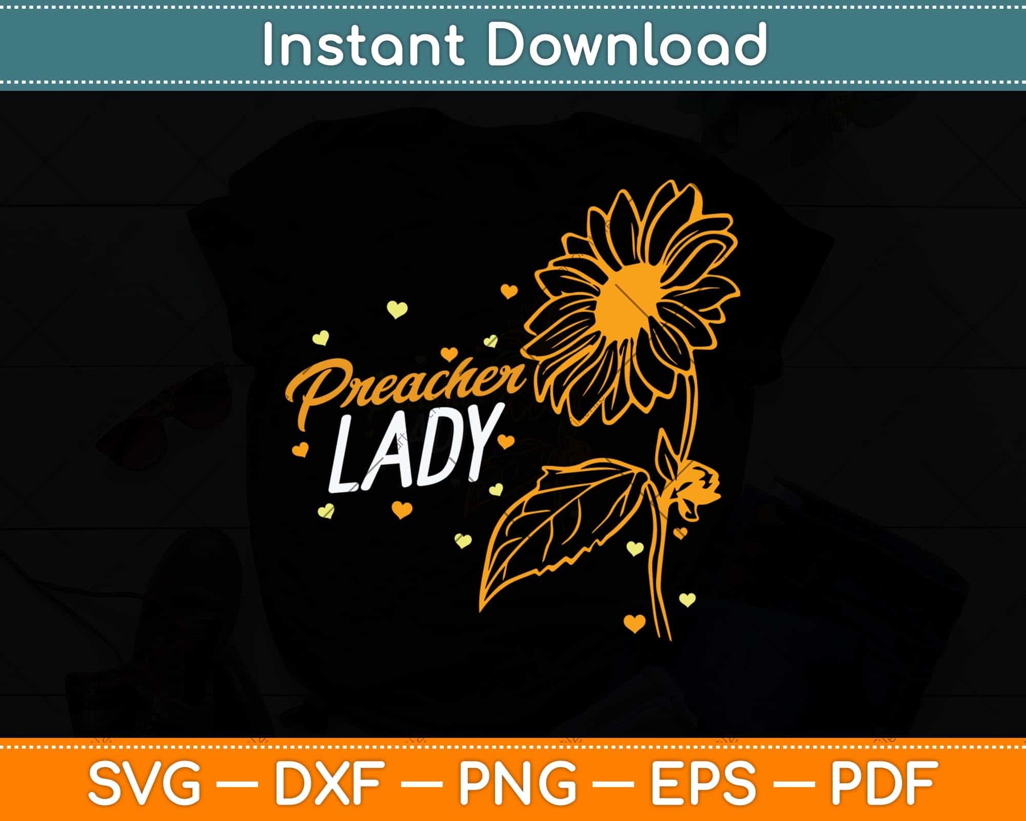 Preacher Lady Female Minister Religious Christian Svg Cutting File ...