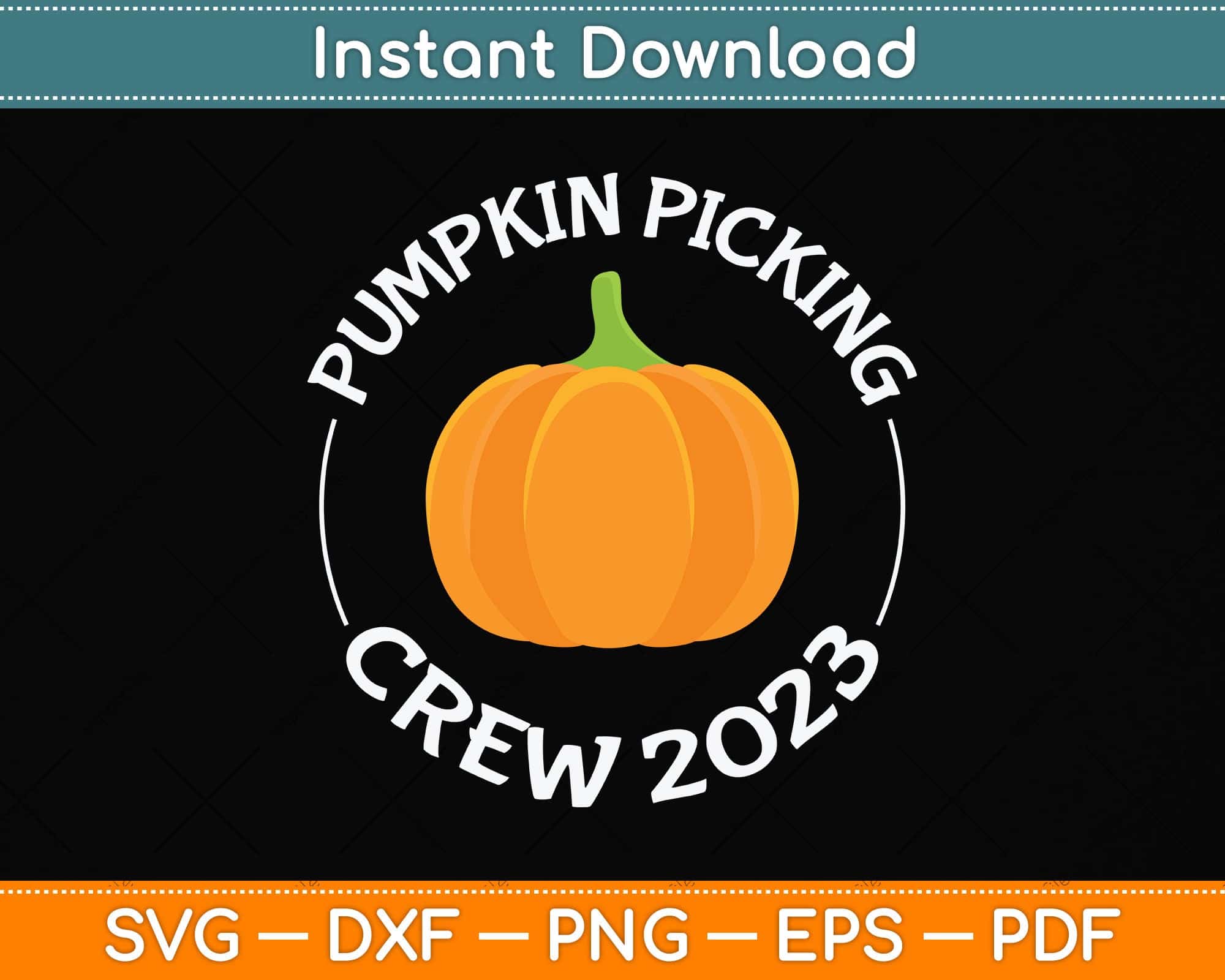 Pumpkin Picking Crew 2023 Funny Halloween Pumpkin Svg Cutting File ...