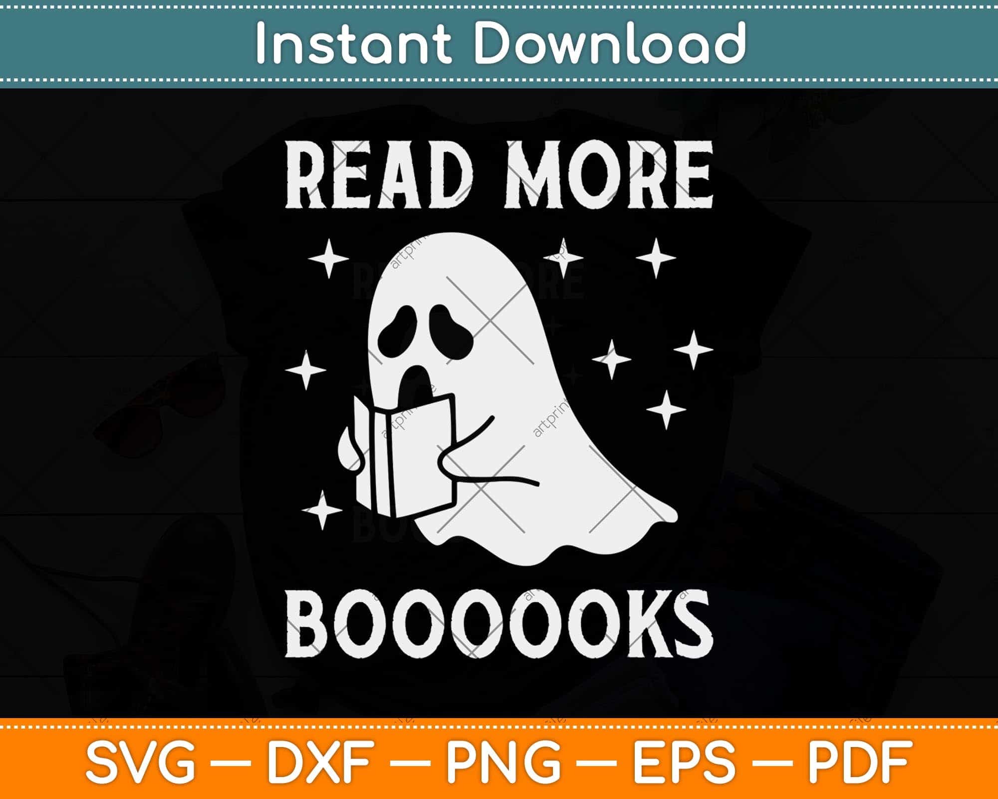 Read More Boooooks Cute Ghost Read More Boooooks Halloween Svg File ...