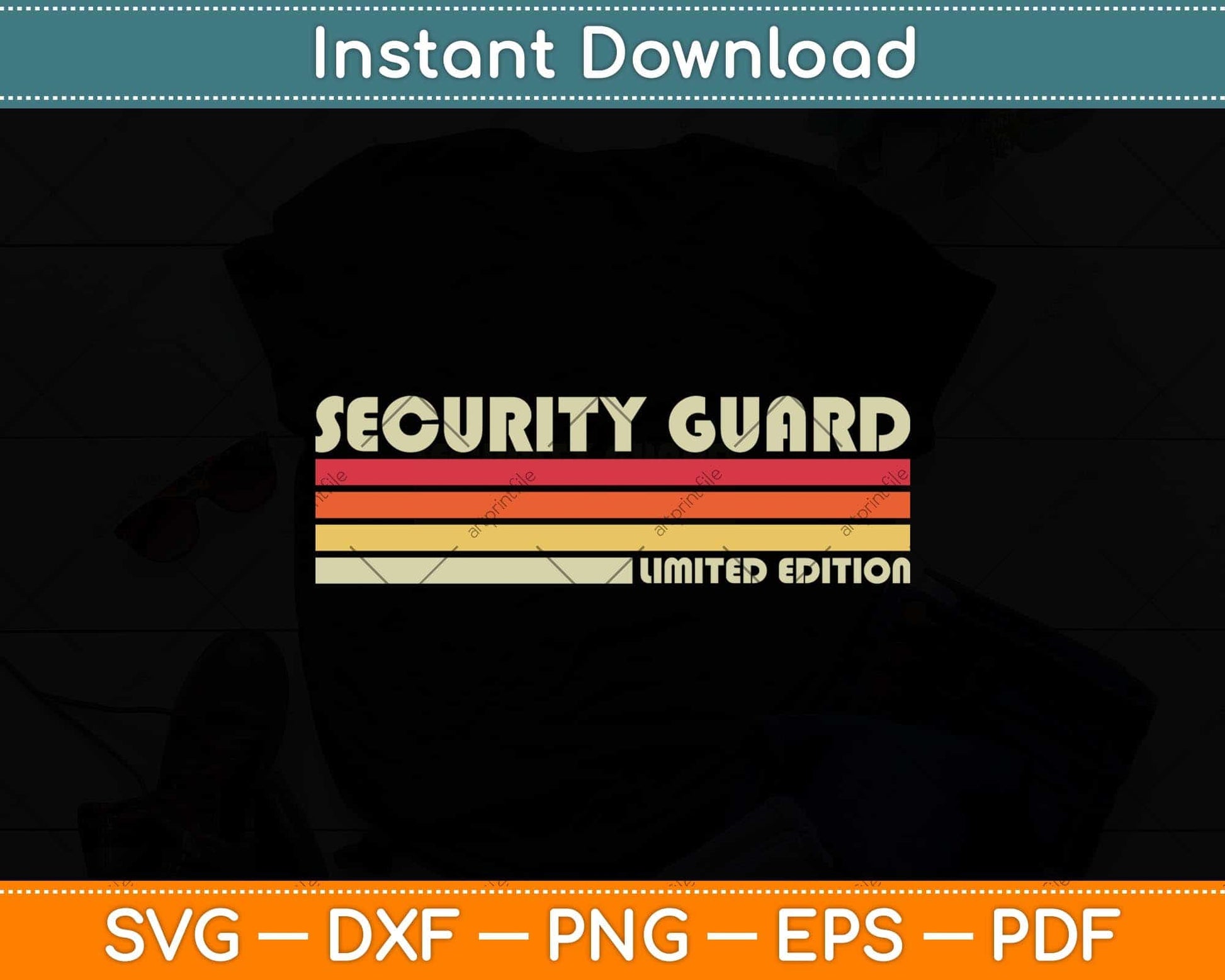 Security Guard Limited Edition Funny Birthday Svg Cutting File ...