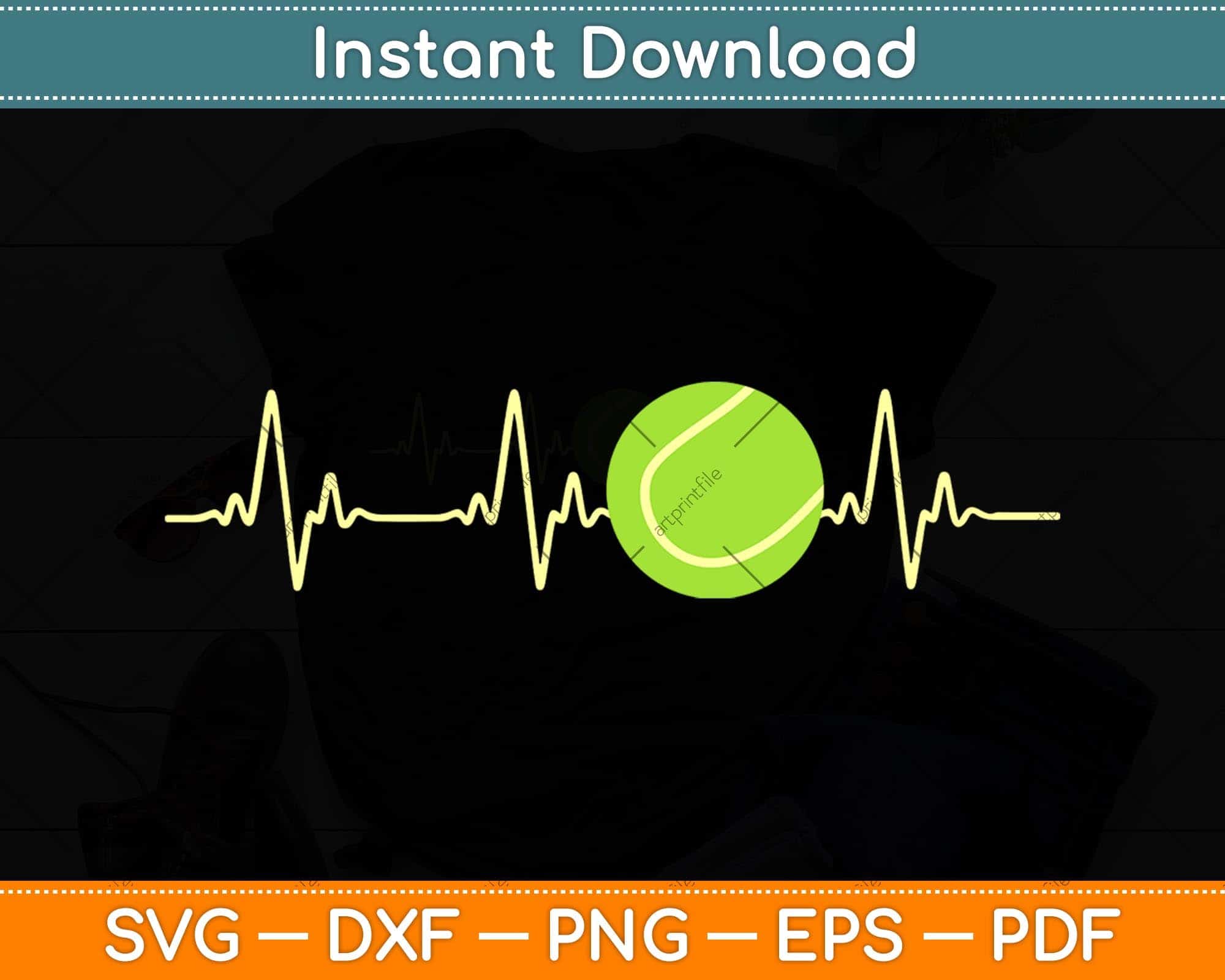 Tennis Heartbeat Players & Coaches Svg Cutting File – artprintfile