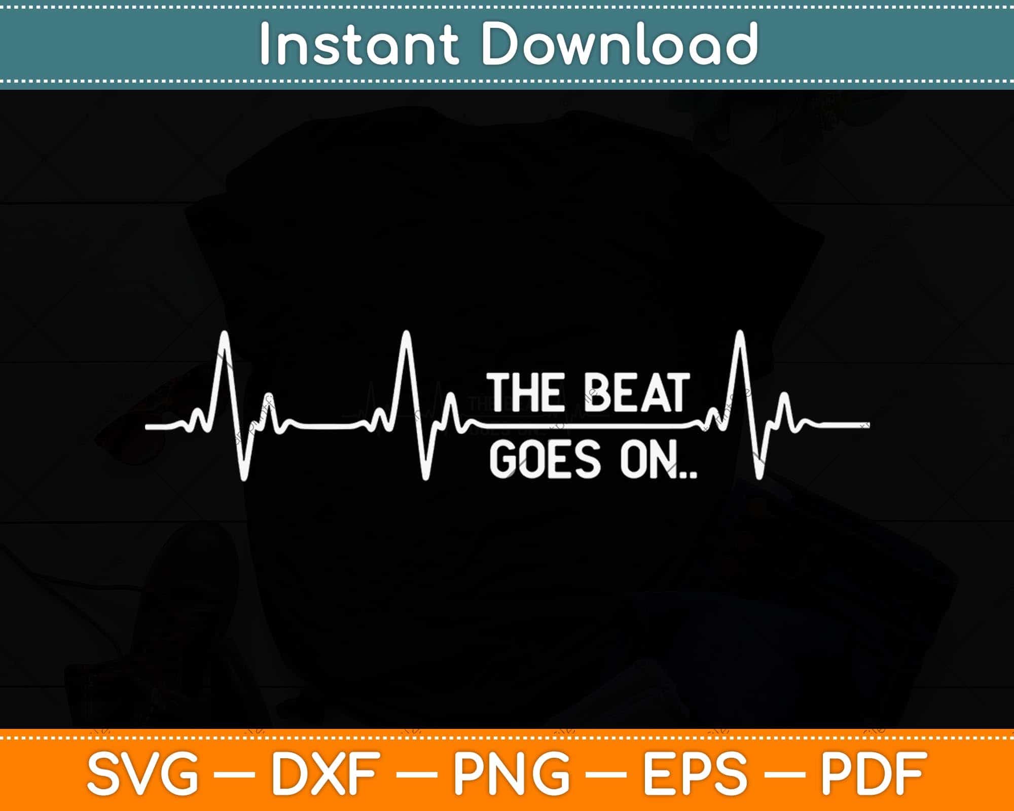 The Beat goes on Heartbeat Rehab After Surgery Heart Svg Cutting File ...