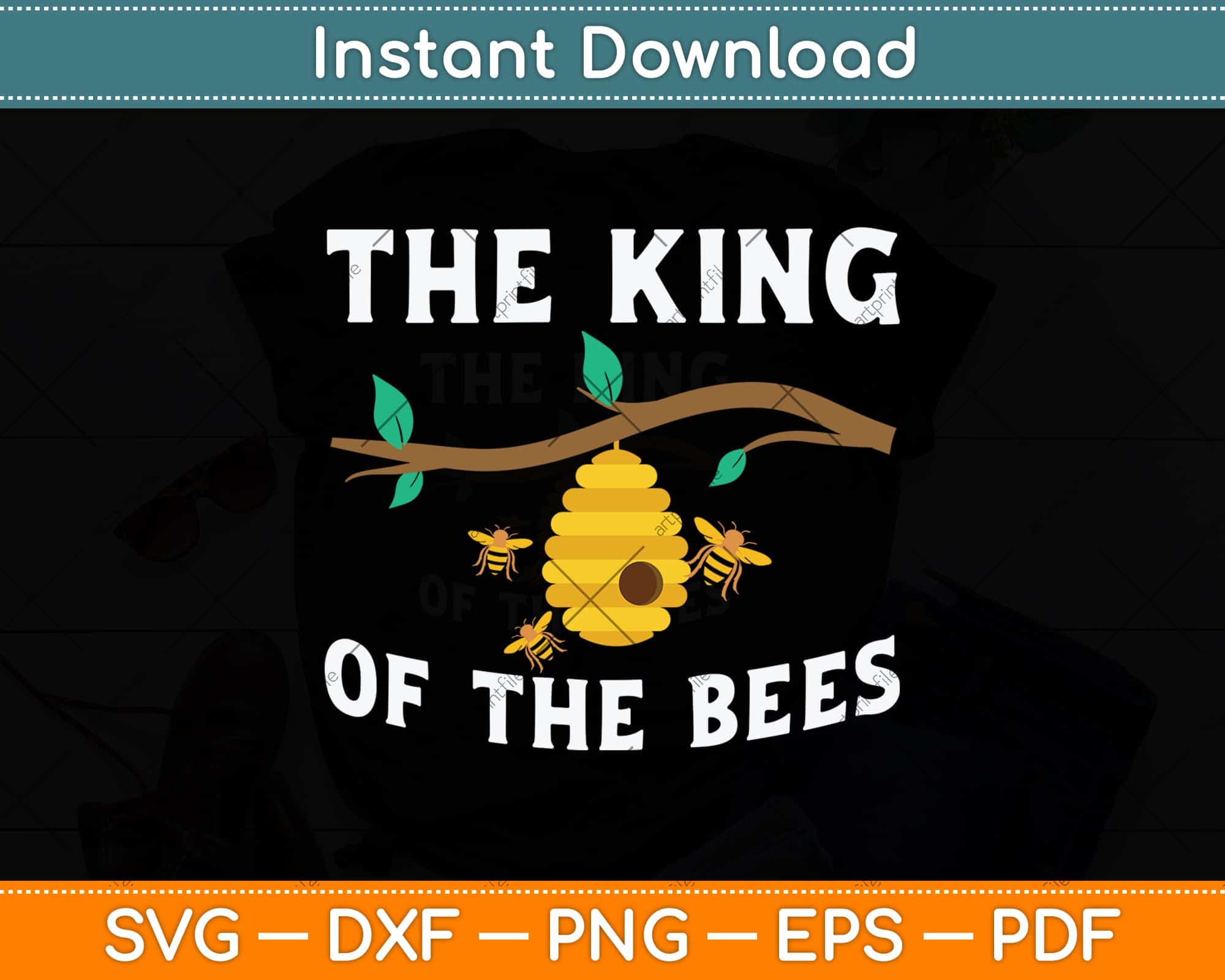 The King of The Bees Beekeeper Svg Cutting File – artprintfile