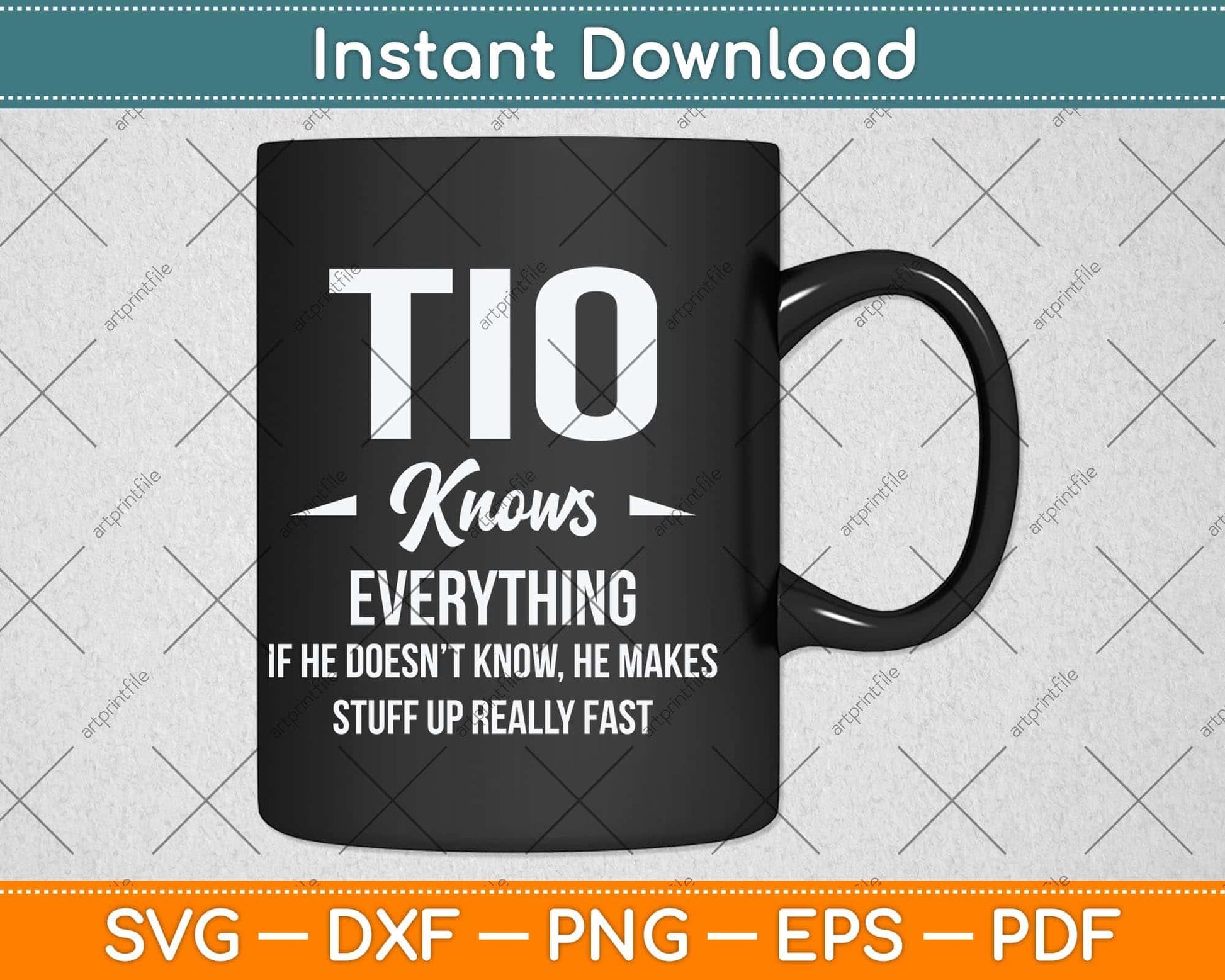 Tio Knows Everything Cool Fathers Day Tio Svg Png Dxf Cutting File ...