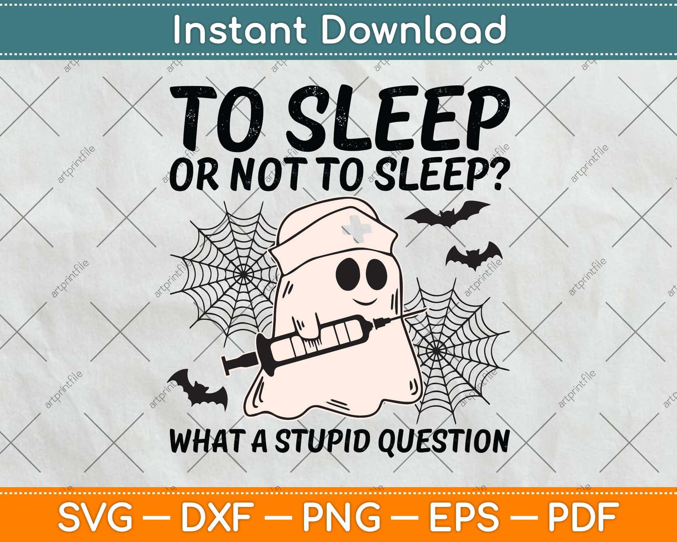 To Sleep Or Not To Sleep Funny Nurse Halloween Svg Cutting File ...