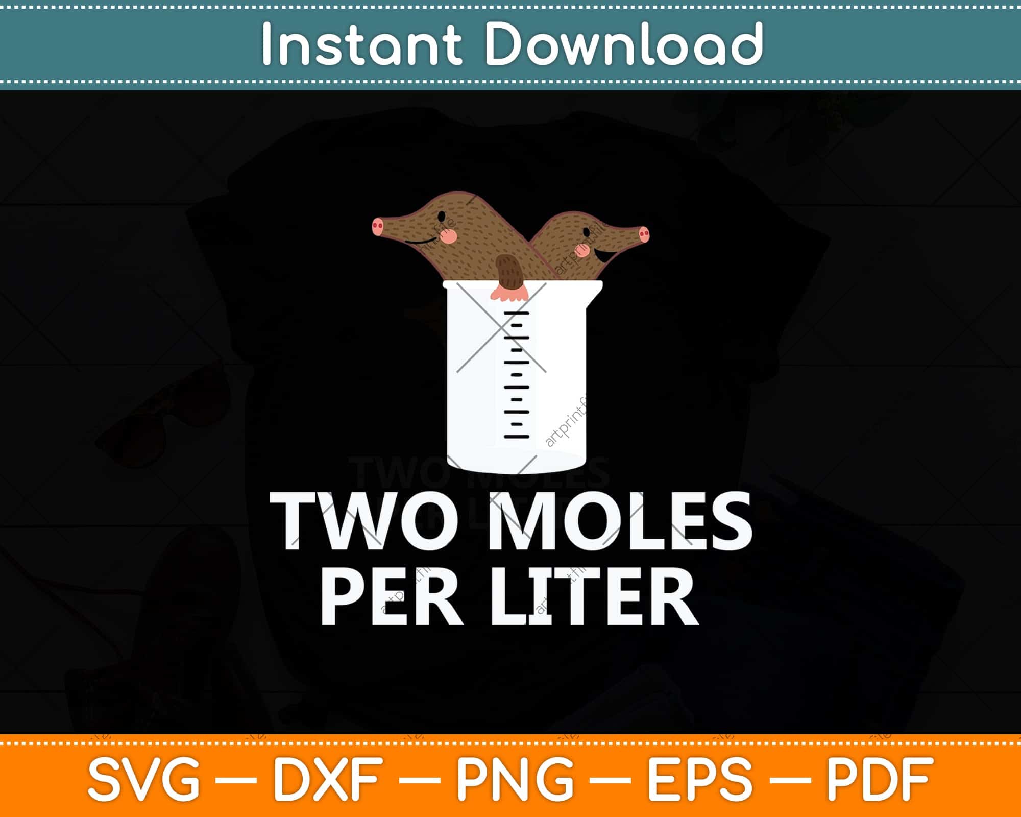 Two Moles Per Liter Funny Chemistry Science Svg Cutting File – artprintfile