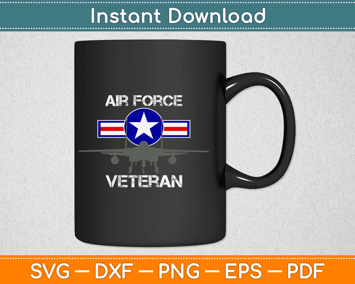 US Air Force Veteran Svg Png Dxf Digital Cut File And Instant Download ...